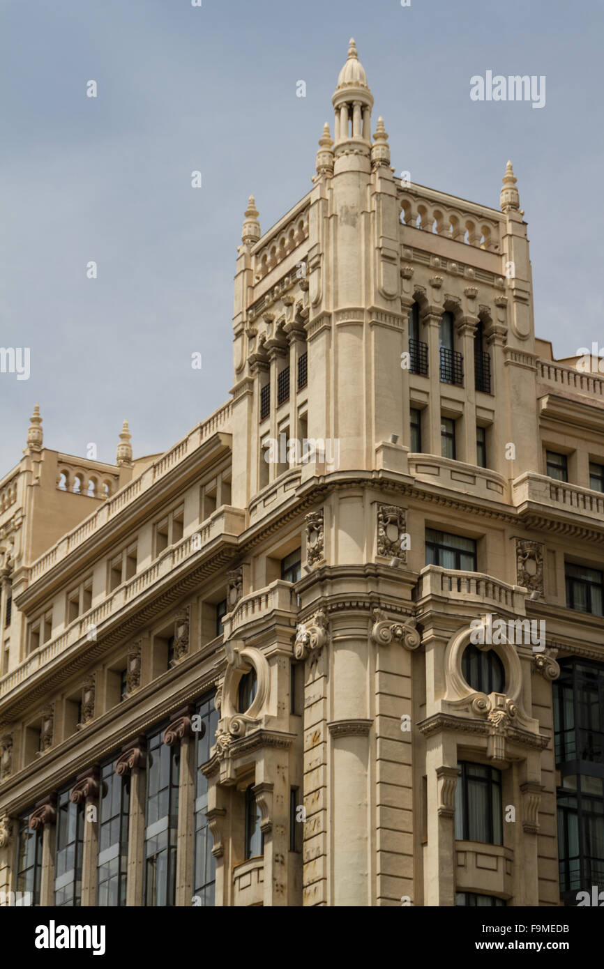 Street View in Madrid Stock Photo - Alamy