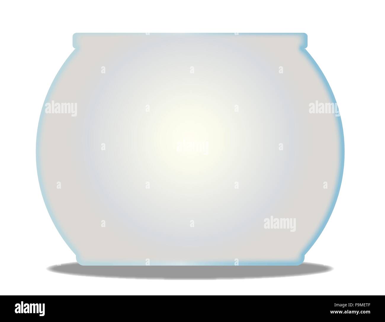A typical pet goldfish bowl over a white background Stock Vector Image ...