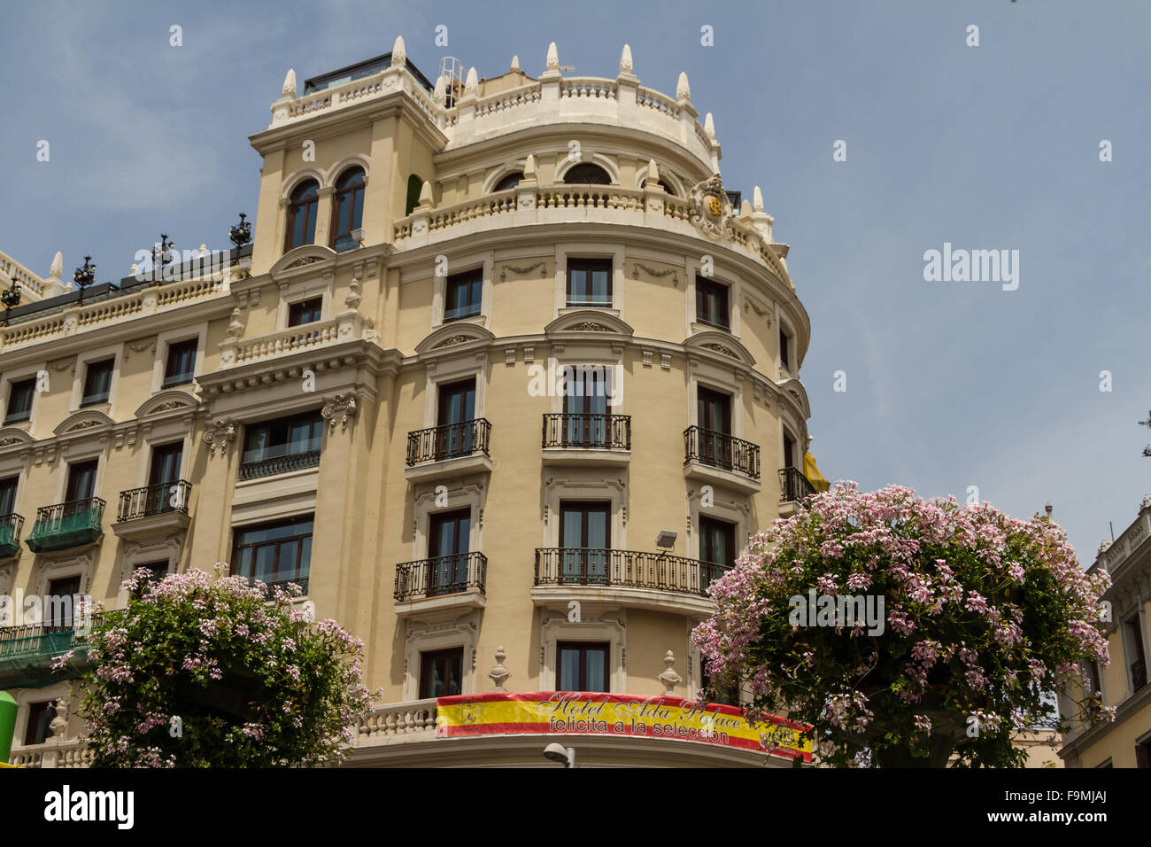 Street View in Madrid Stock Photo - Alamy