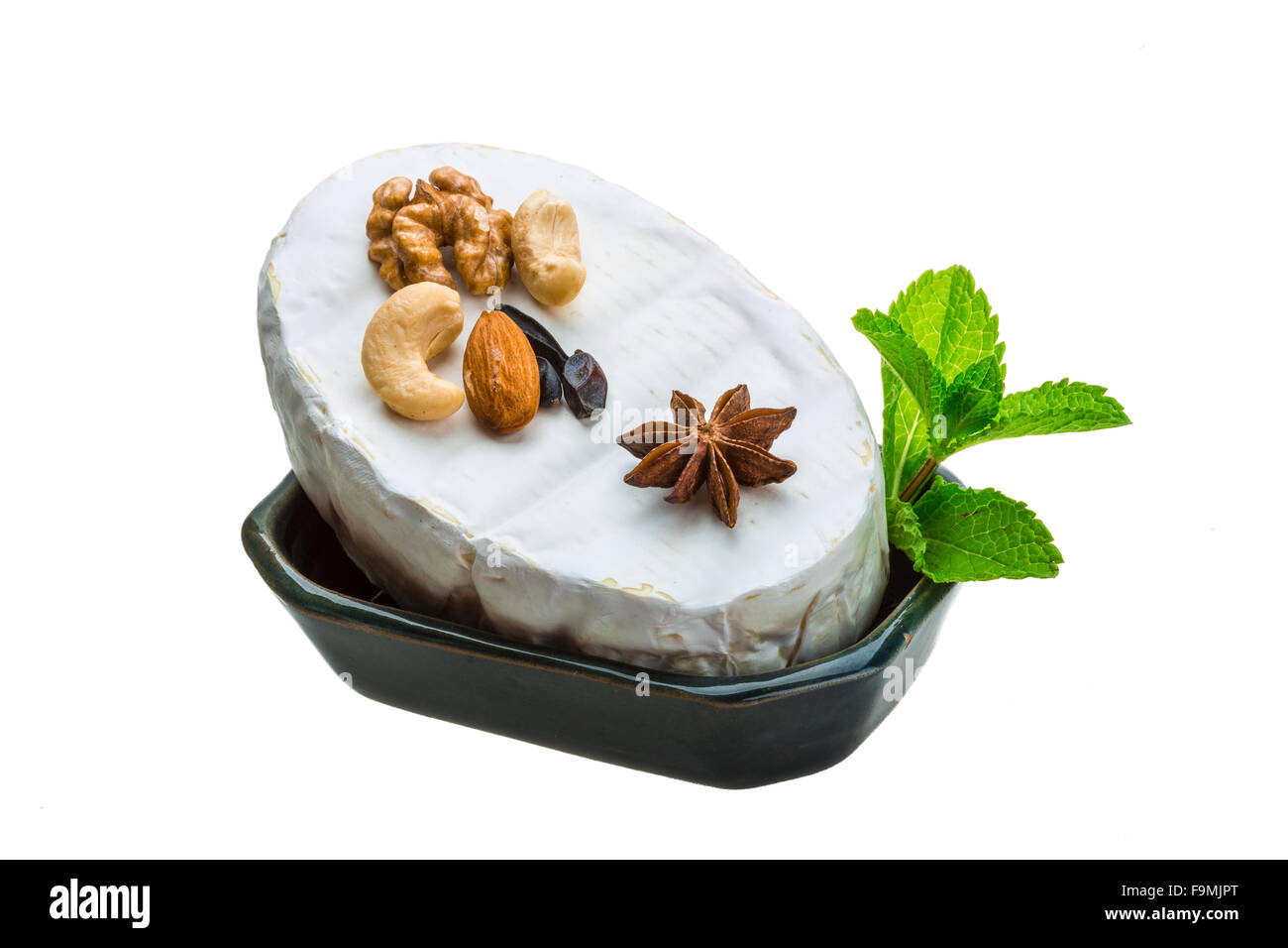 Fresh soft brie cheese Stock Photo - Alamy