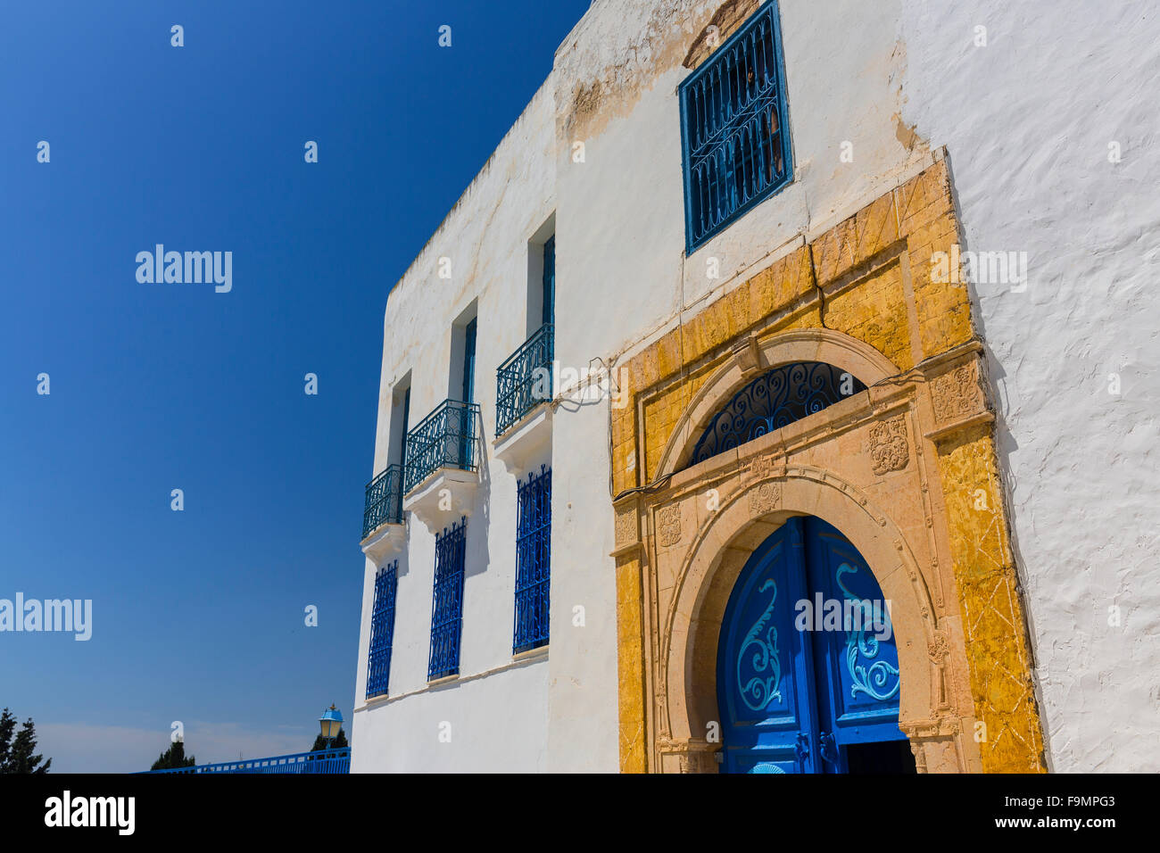 Old arabic town in Tunisia - Sidi Bu Said Stock Photo - Alamy