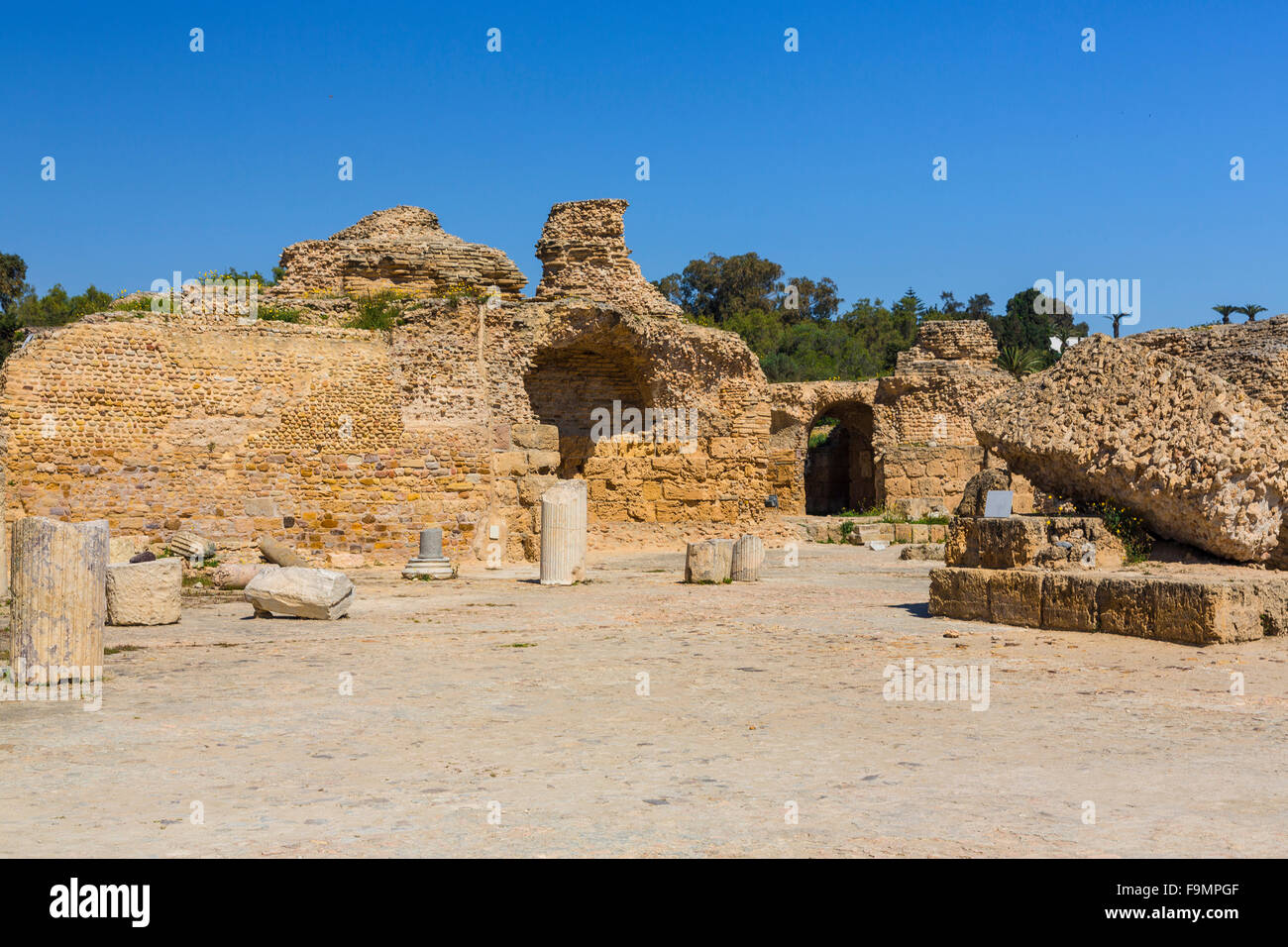 Old Carthage ruins in Tunisia Stock Photo - Alamy
