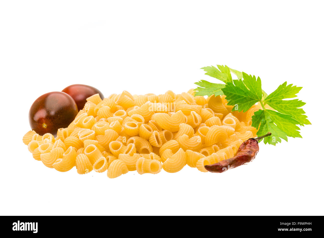 Italian pasta - raw macaroni Stock Photo - Alamy