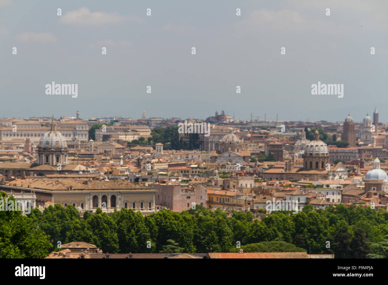 Travel Series - Italy. View above downtown of Rome, Italy Stock Photo ...