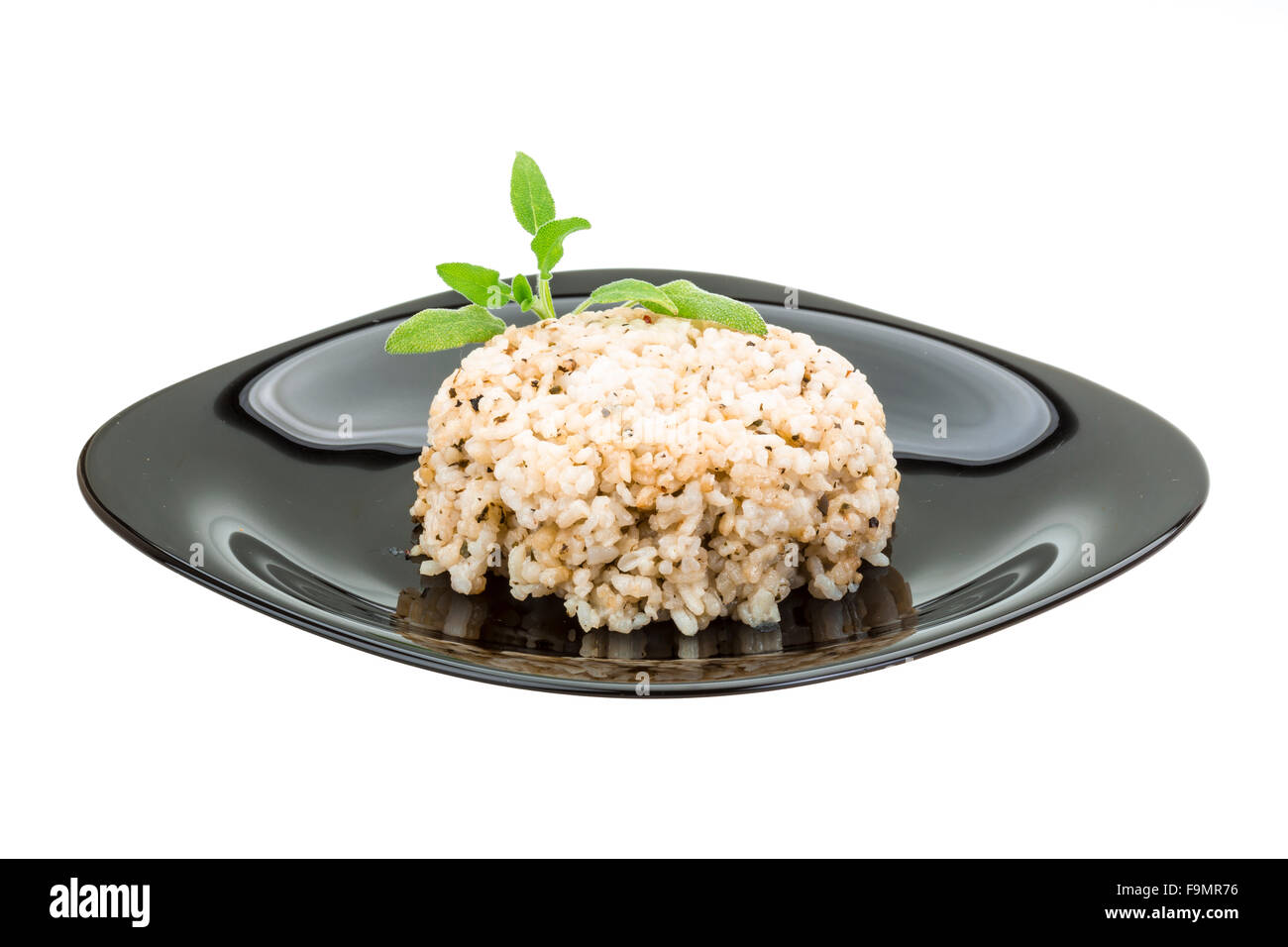 Boiled rice with herbs Stock Photo - Alamy