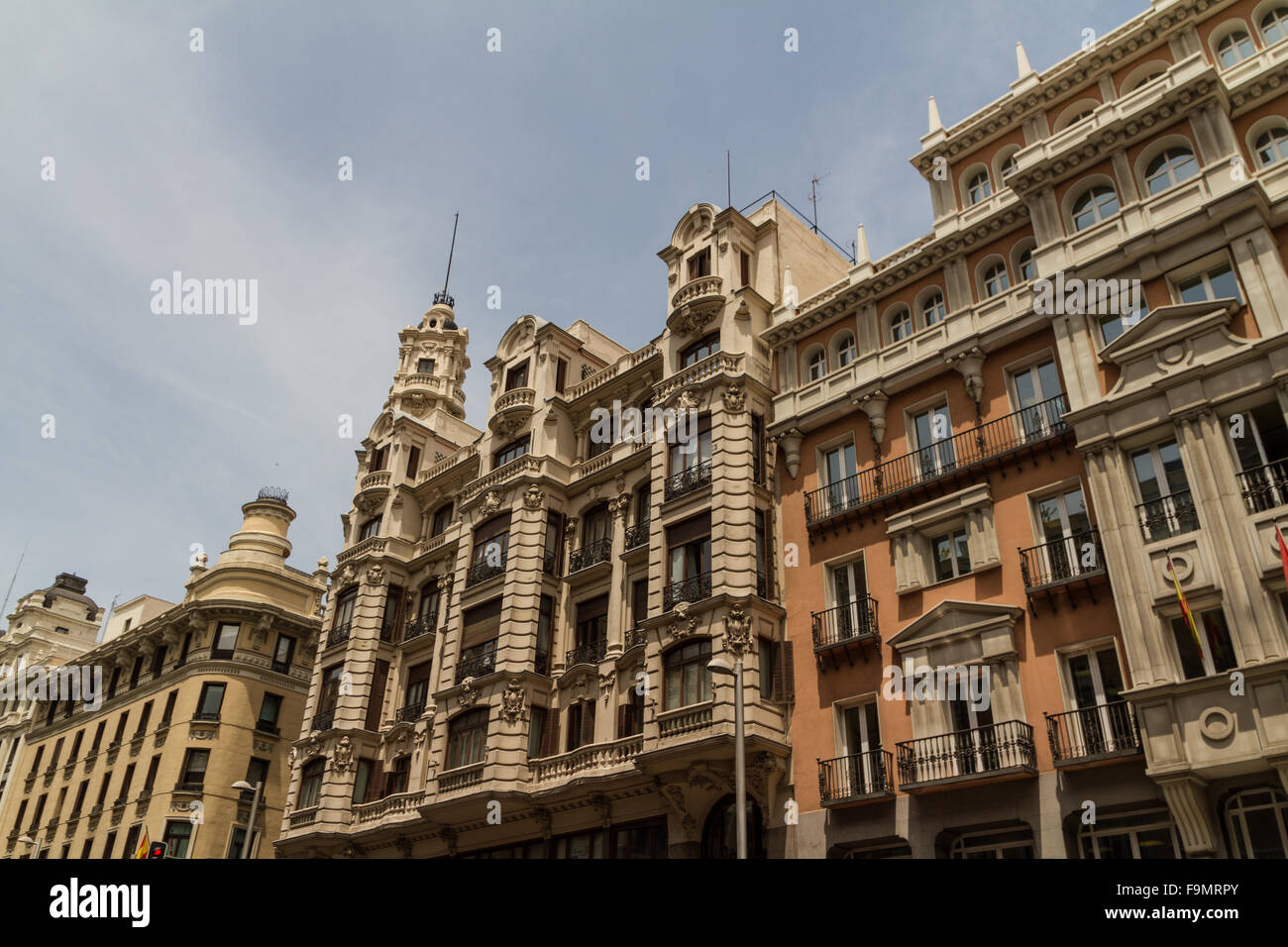 Street View in Madrid Stock Photo - Alamy