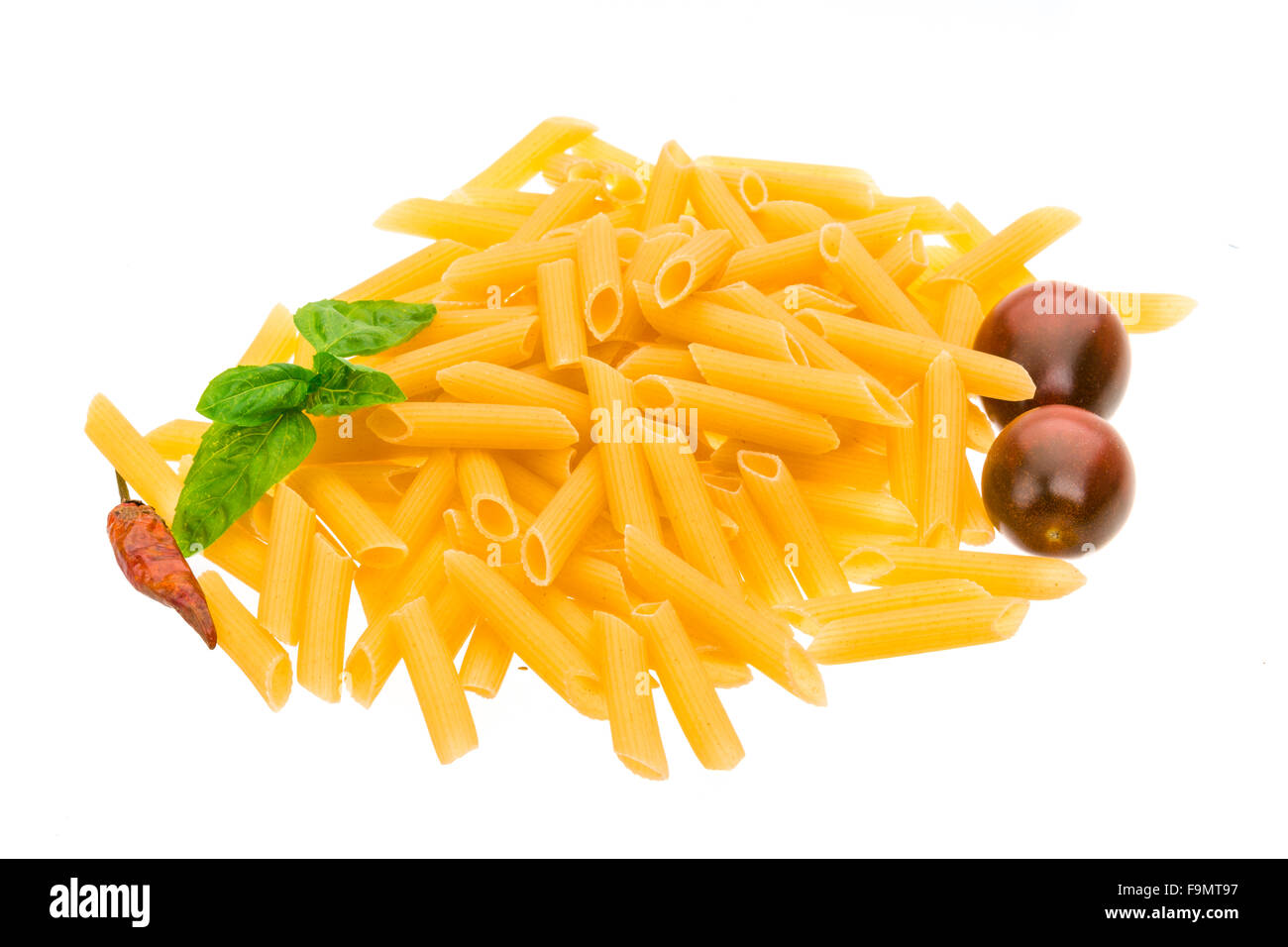 Italian pasta - raw macaroni Stock Photo - Alamy