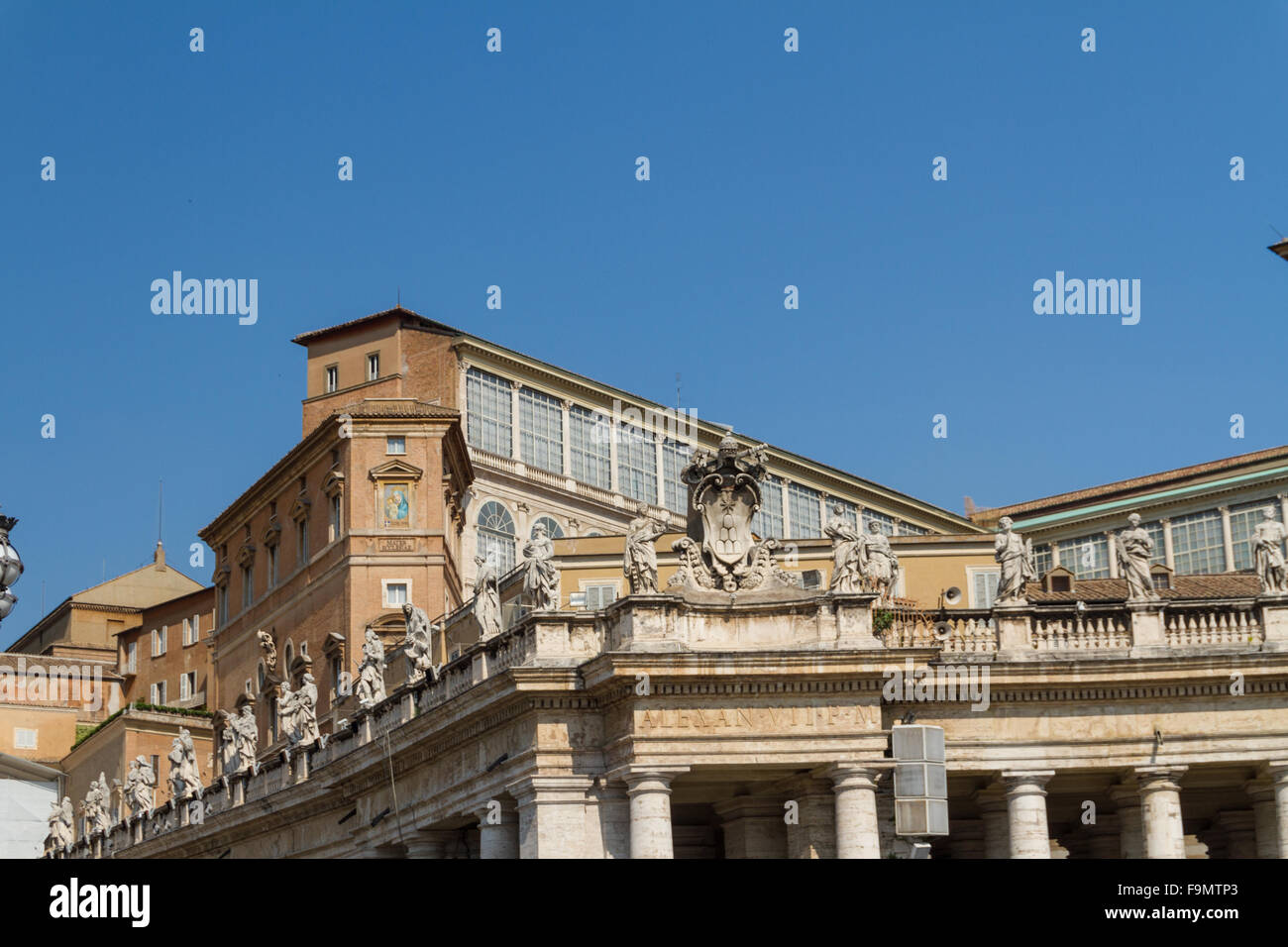 Buildings in Vatican, the Holy See within Rome, Italy. Part of Saint ...