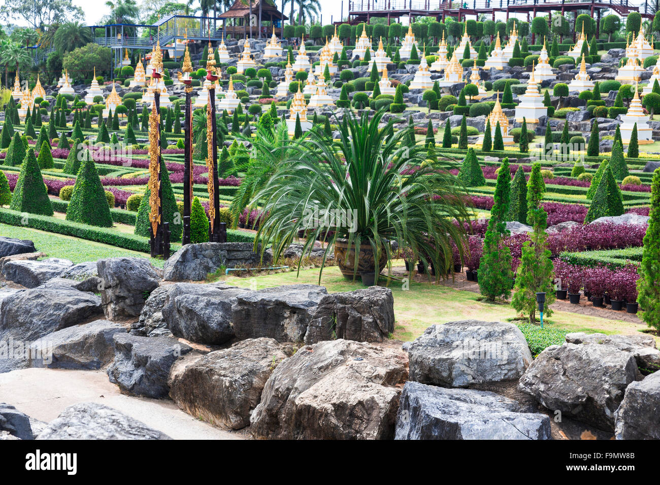 Nong Nooch Tropical Garden In Thailand Stock Photo Alamy
