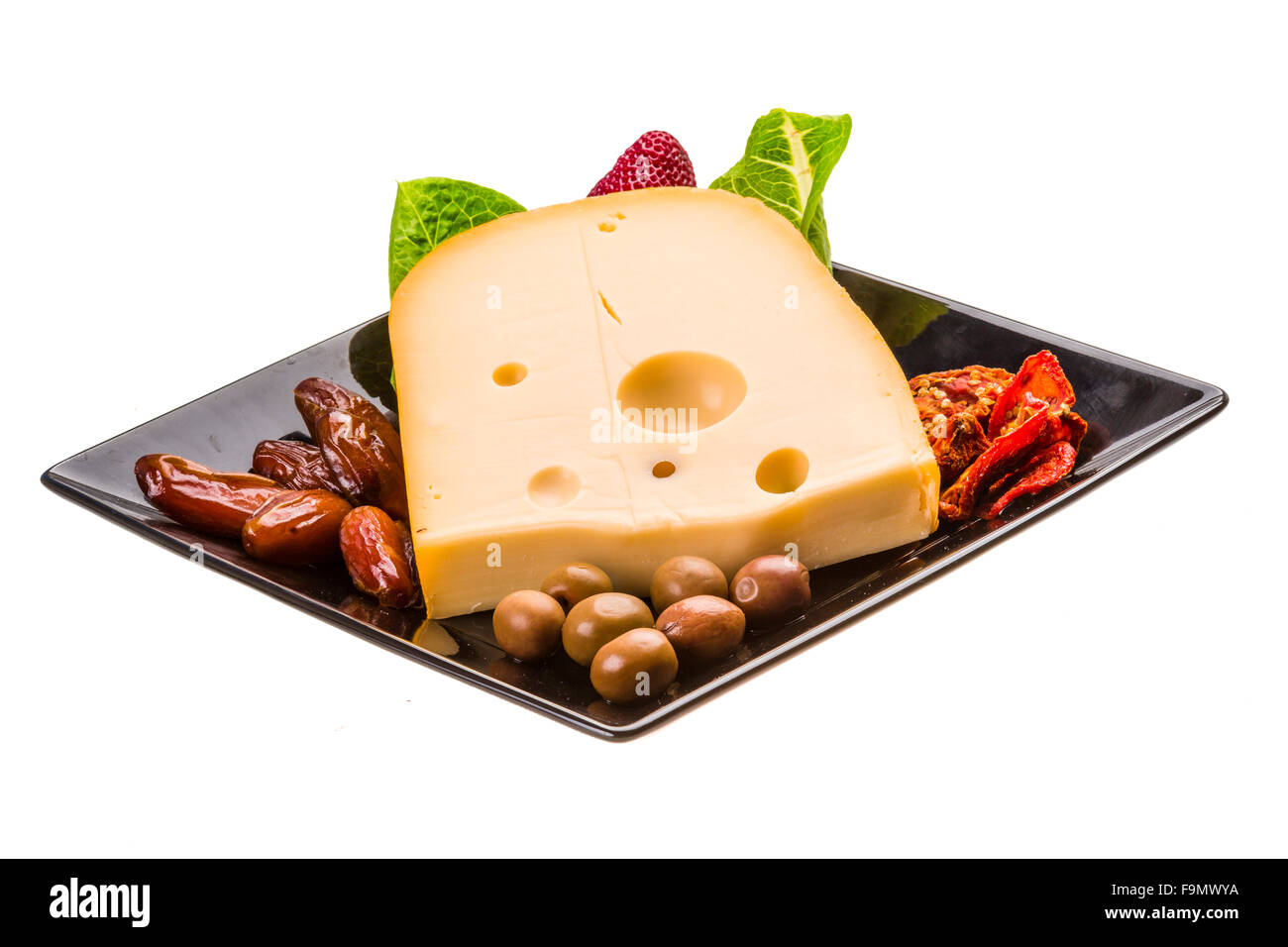 Yellow ripe cheese Stock Photo - Alamy