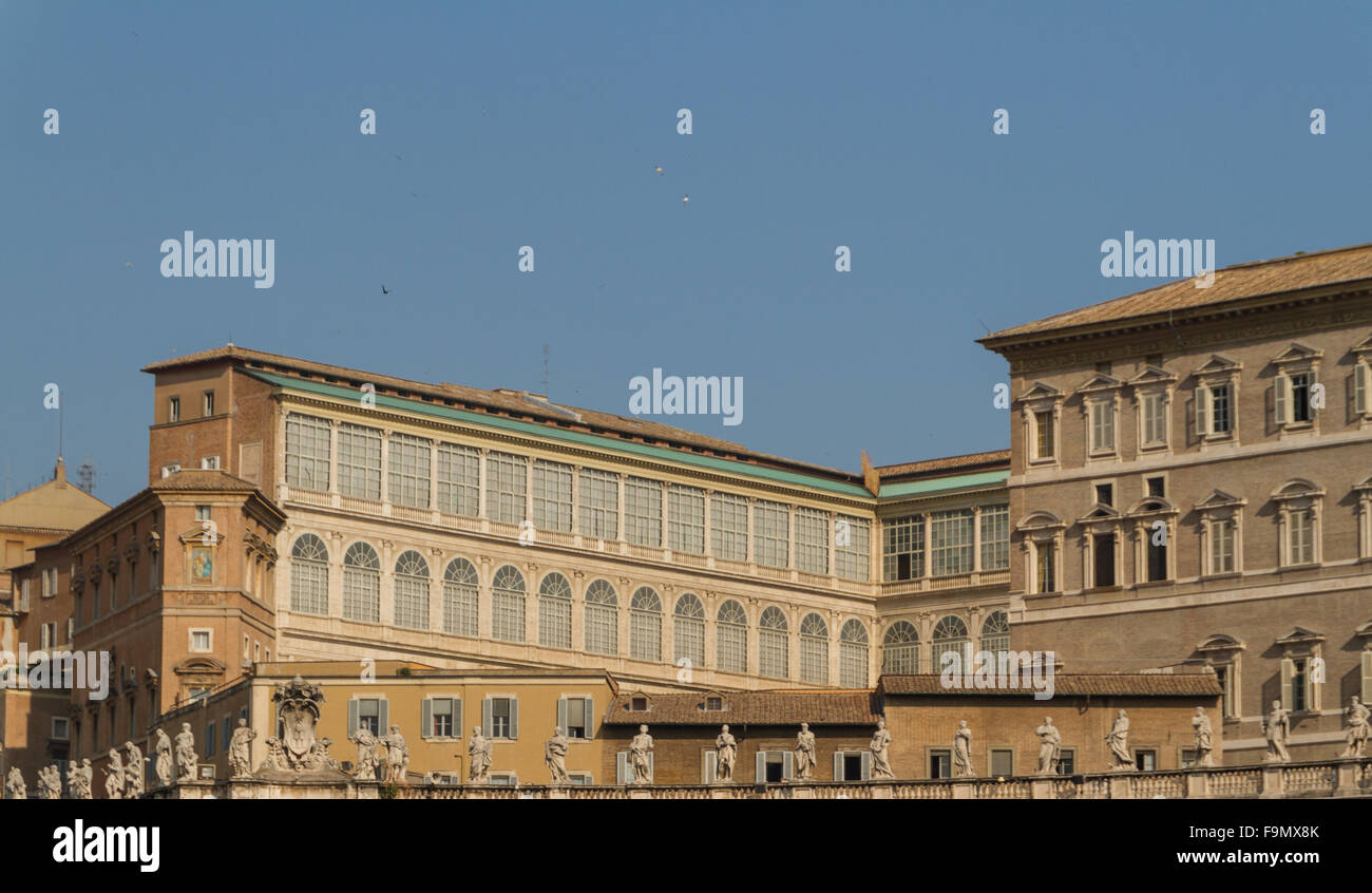 Buildings in Vatican, the Holy See within Rome, Italy. Part of Saint ...