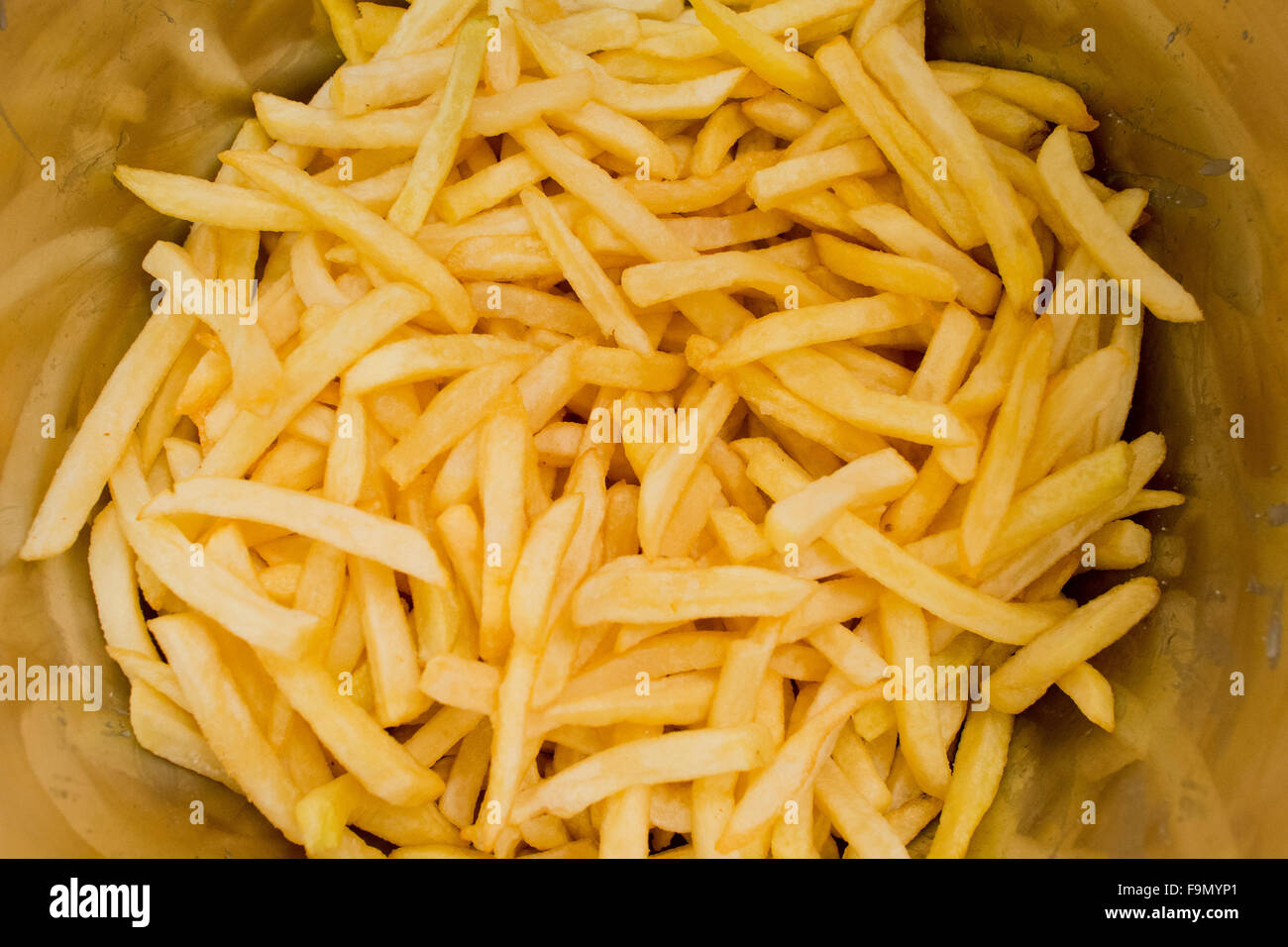 Fries for sale at the Christmas market in Hildesheim, Germany, 16 ...