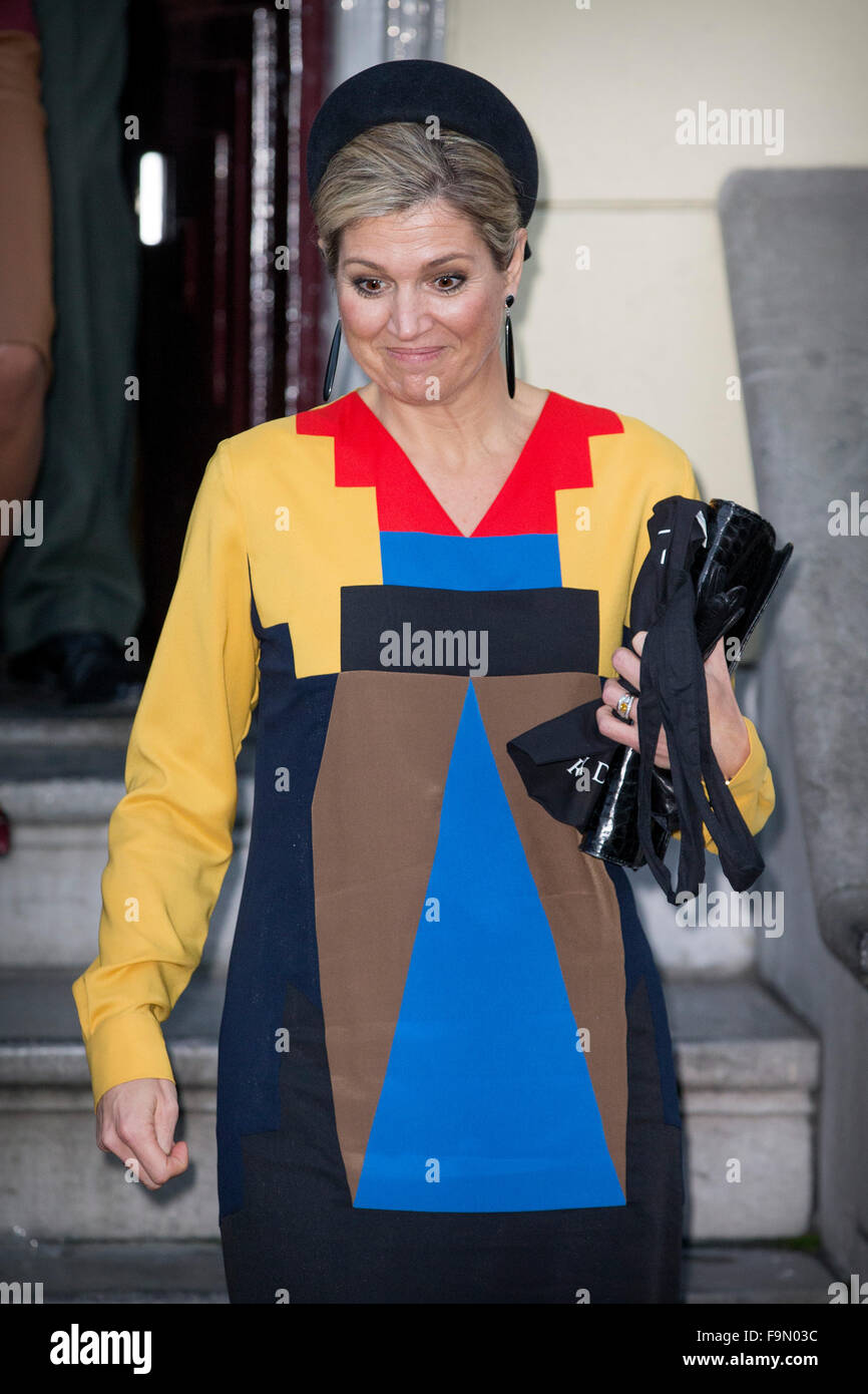 Amsterdam, The Netherlands. 17th Dec, 2015. Queen Maxima of The ...