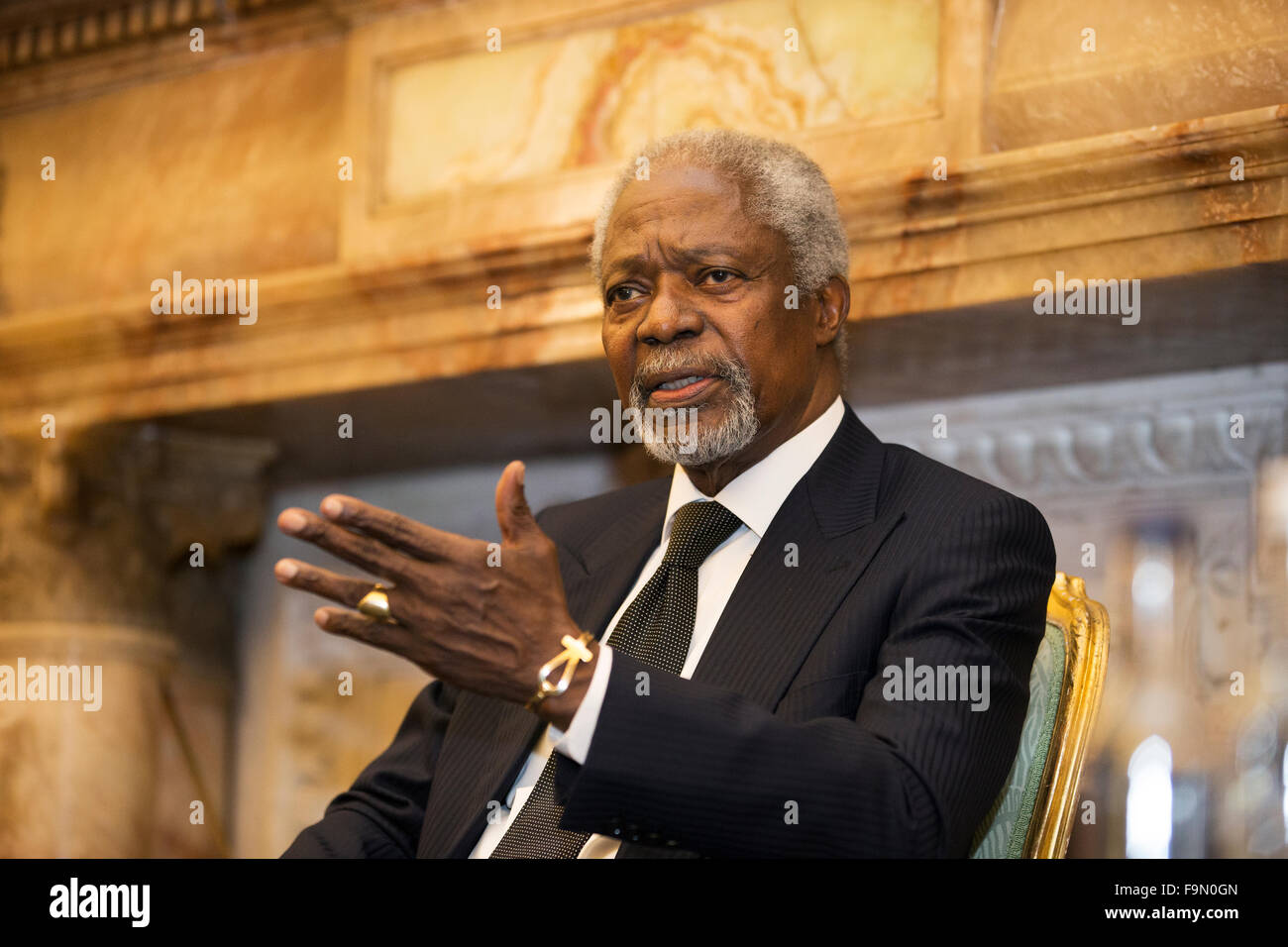 Former United Nations Secretary General Kofi Annan Stock Photo - Alamy