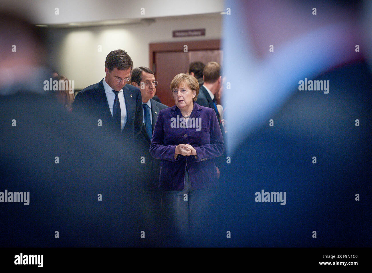 Brussels, Belgium. 17th December, 2015. Dutch Prime Minister Mark Rutte ...