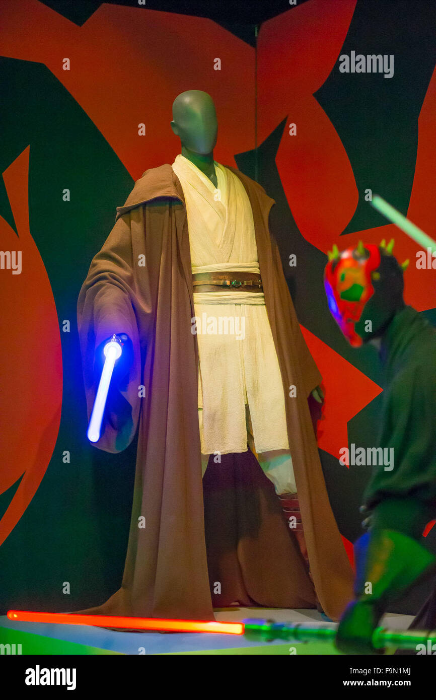 New York, USA. 17th December, 2015. Iconic costumes from Star Wars are ...
