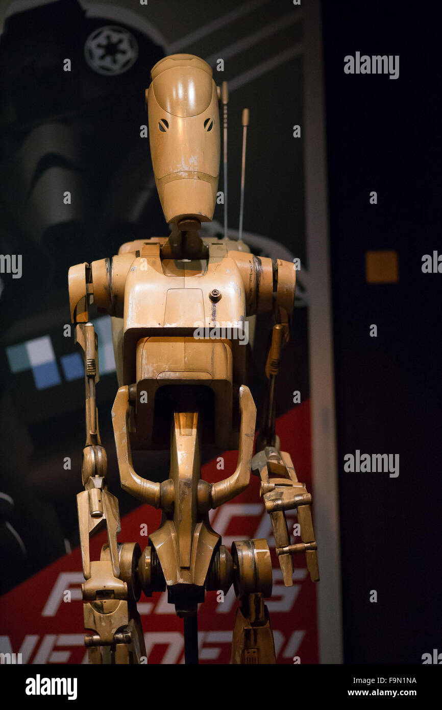 New York, USA. 17th December, 2015. Iconic costumes from Star Wars are ...