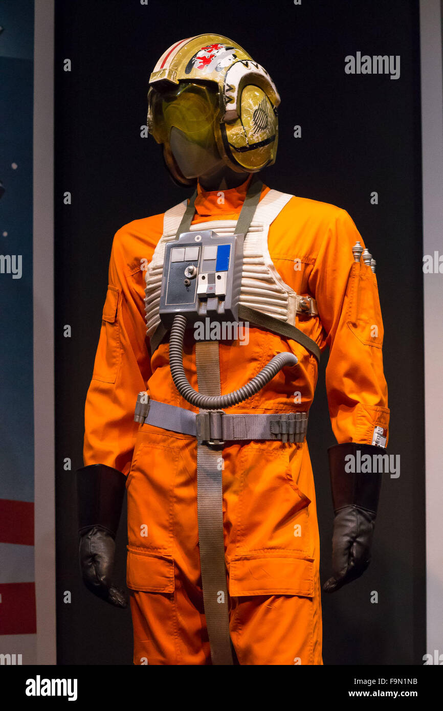 New York, USA. 17th December, 2015. Iconic costumes from Star Wars are ...