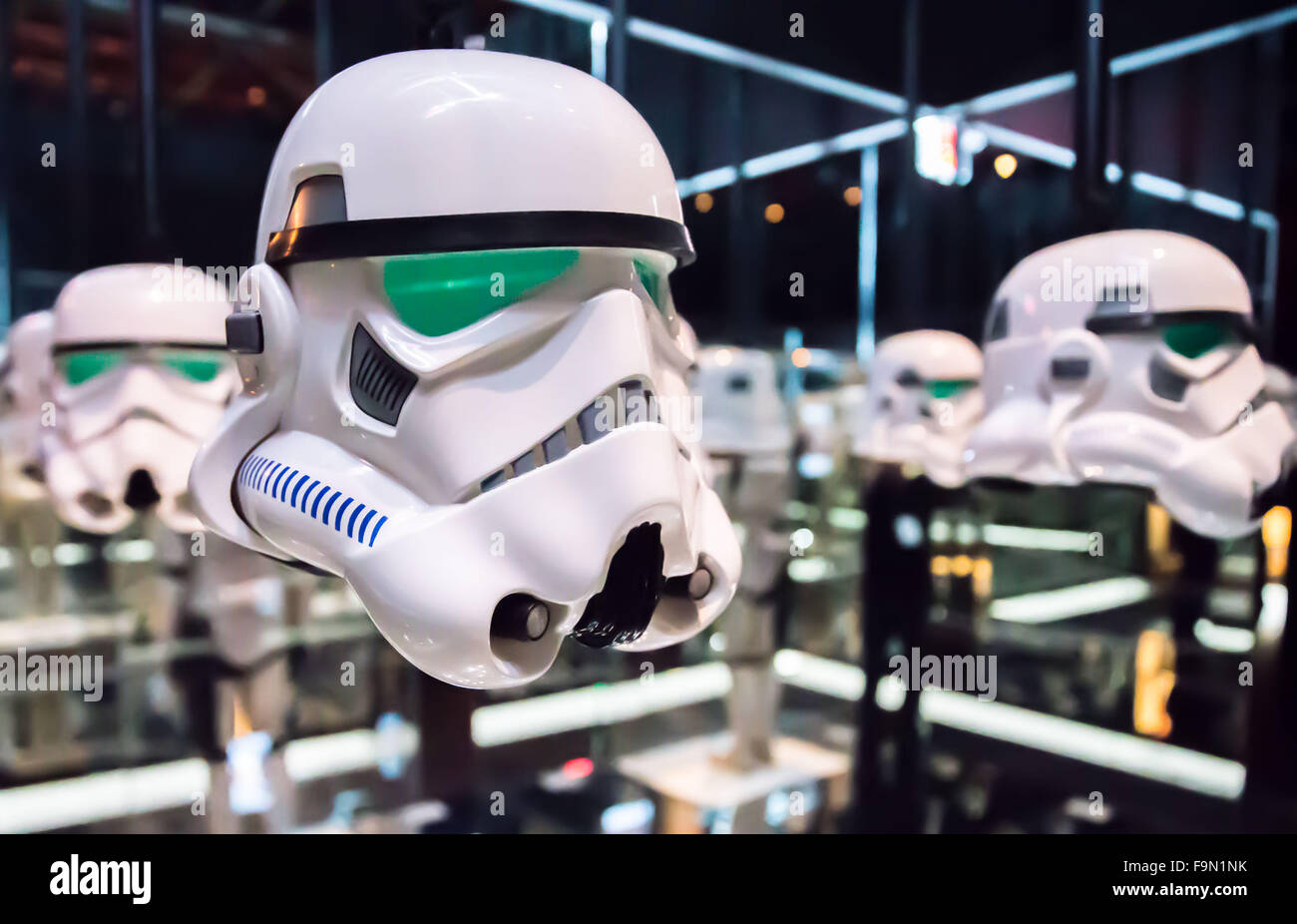 New York, USA. 17th December, 2015. Iconic costumes from Star Wars are ...