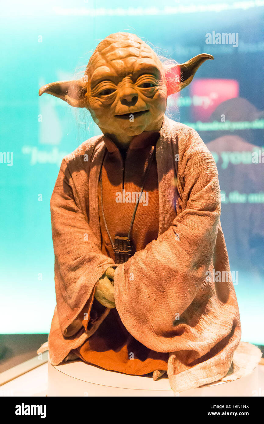New York, USA. 17th December, 2015. Iconic costumes from Star Wars are ...