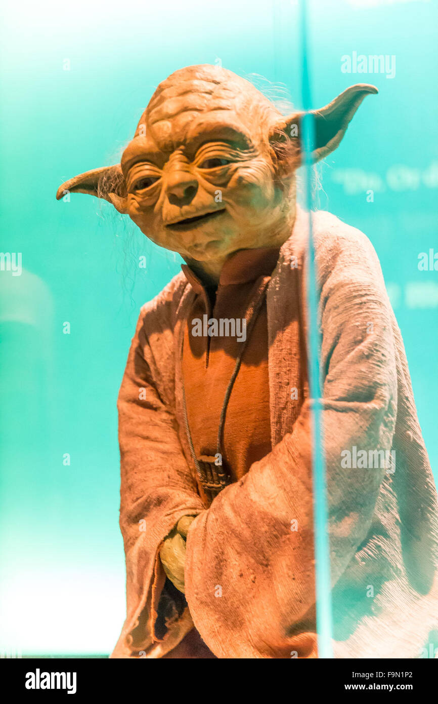 New York, USA. 17th December, 2015. Iconic costumes from Star Wars are ...