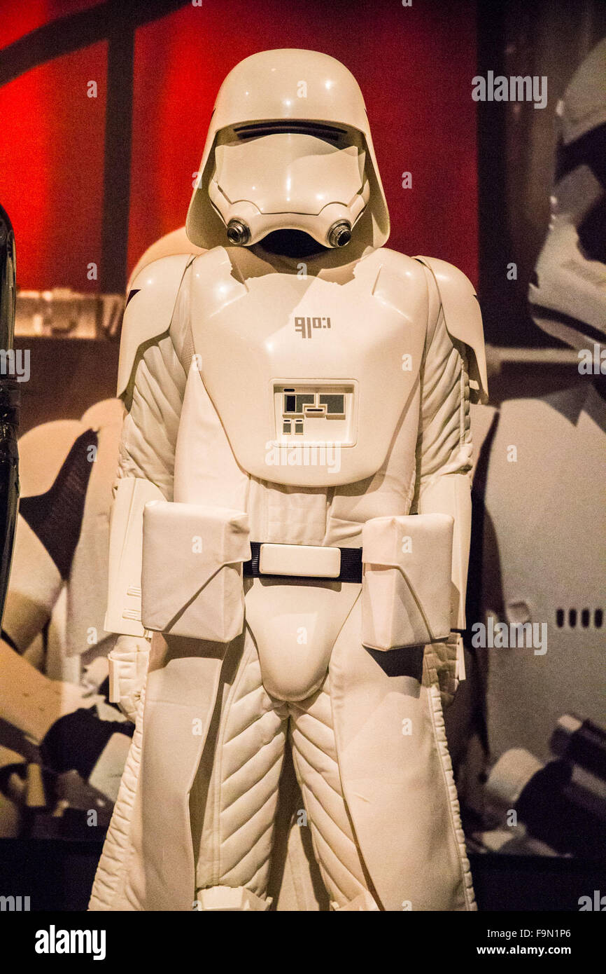 New York, USA. 17th December, 2015. Iconic costumes from Star Wars are ...
