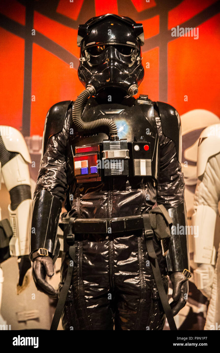 New York, USA. 17th December, 2015. Iconic costumes from Star Wars are ...