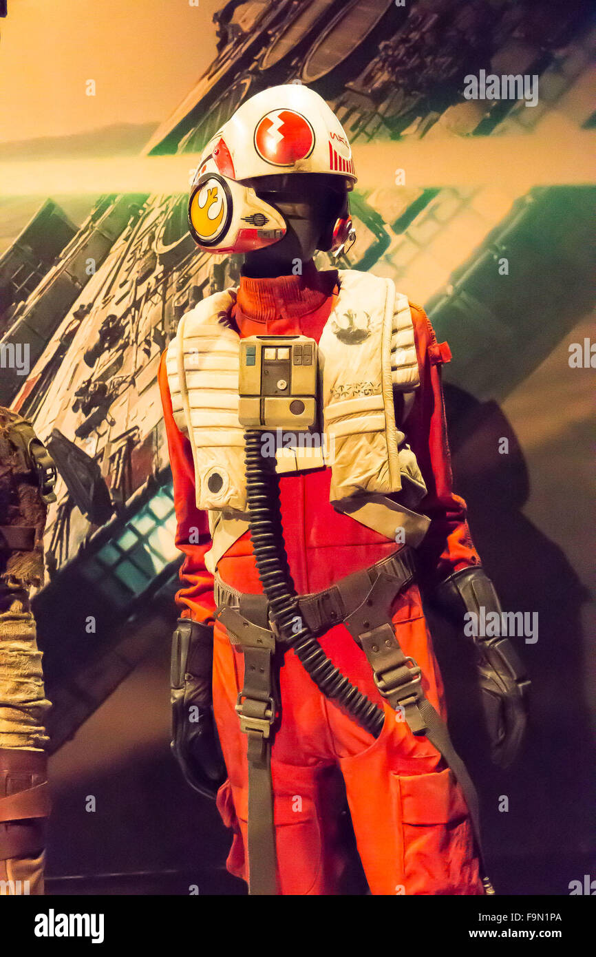 New York, USA. 17th December, 2015. Iconic costumes from Star Wars are ...