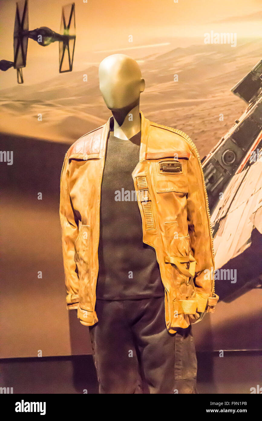 New York, USA. 17th December, 2015. Iconic costumes from Star Wars are ...