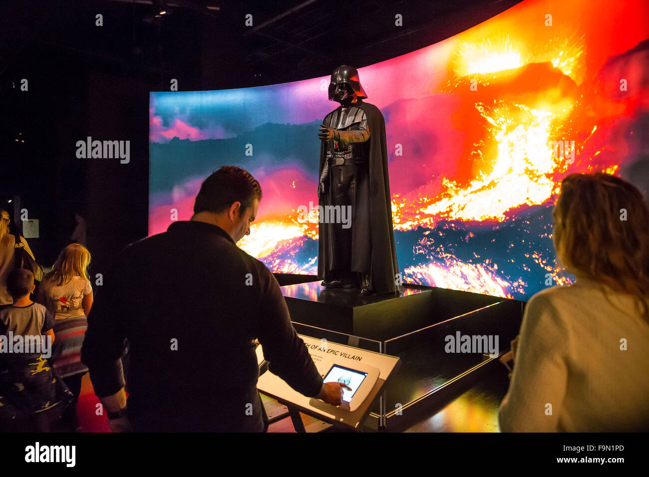 New York, USA. 17th December, 2015. Iconic costumes from Star Wars are ...