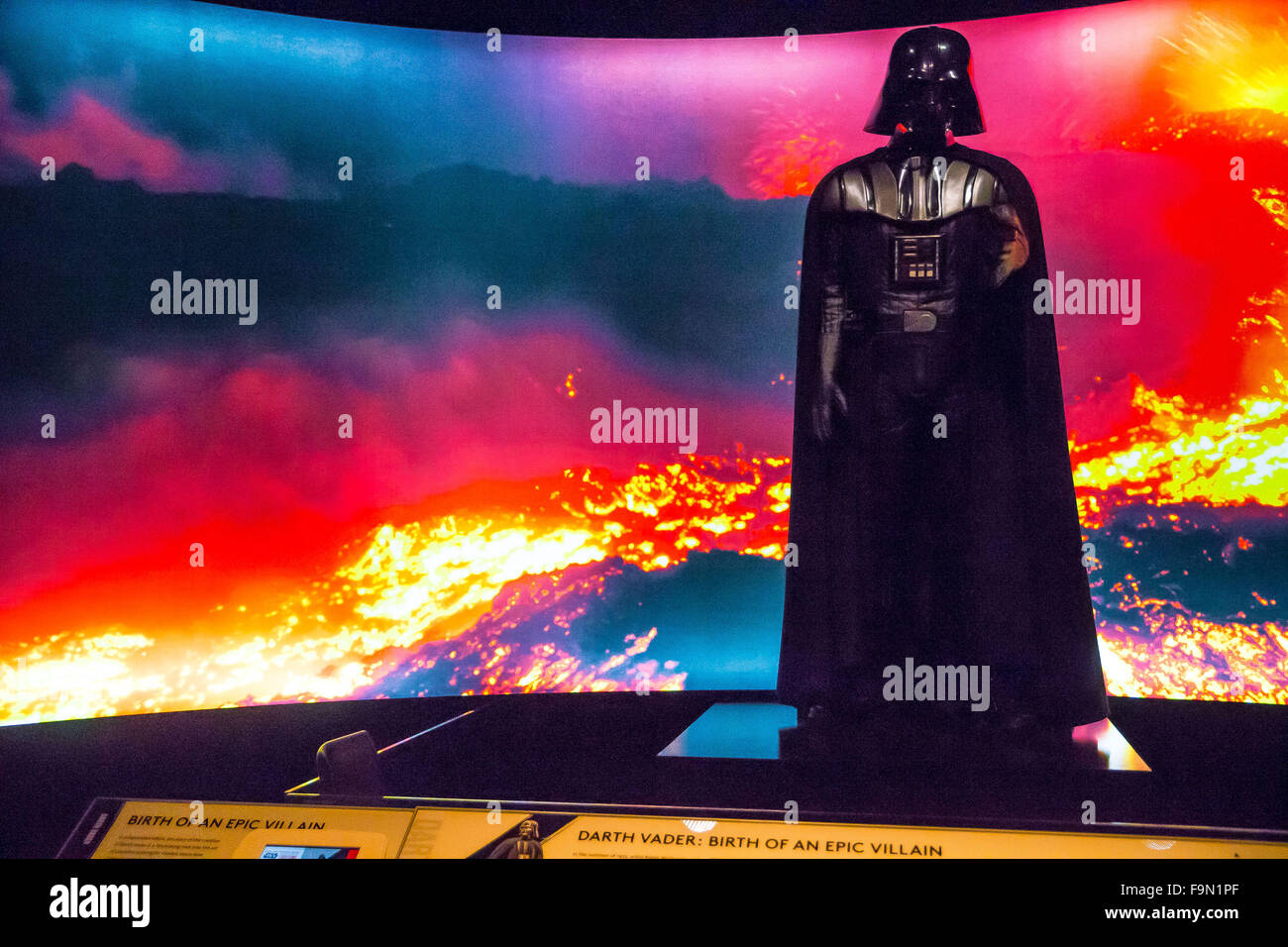 New York, USA. 17th December, 2015. Iconic costumes from Star Wars are ...