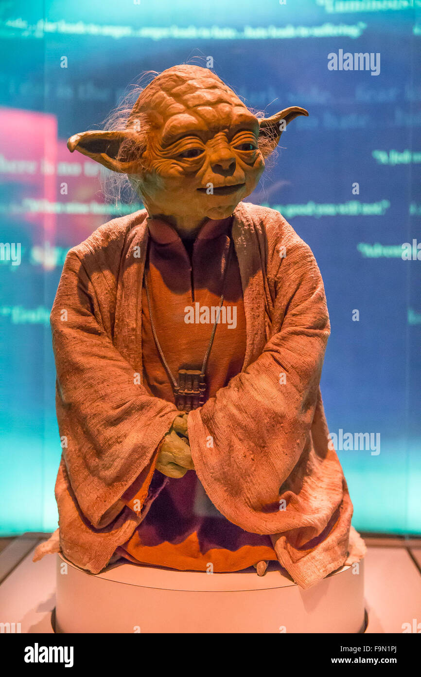 New York, USA. 17th December, 2015. Iconic costumes from Star Wars are ...