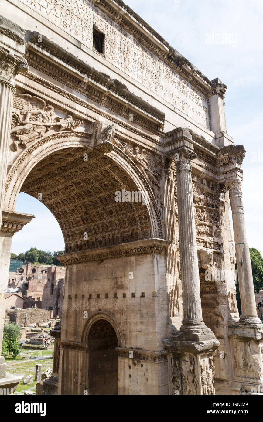 Building ruins and ancient columns in Rome, Italy Stock Photo - Alamy