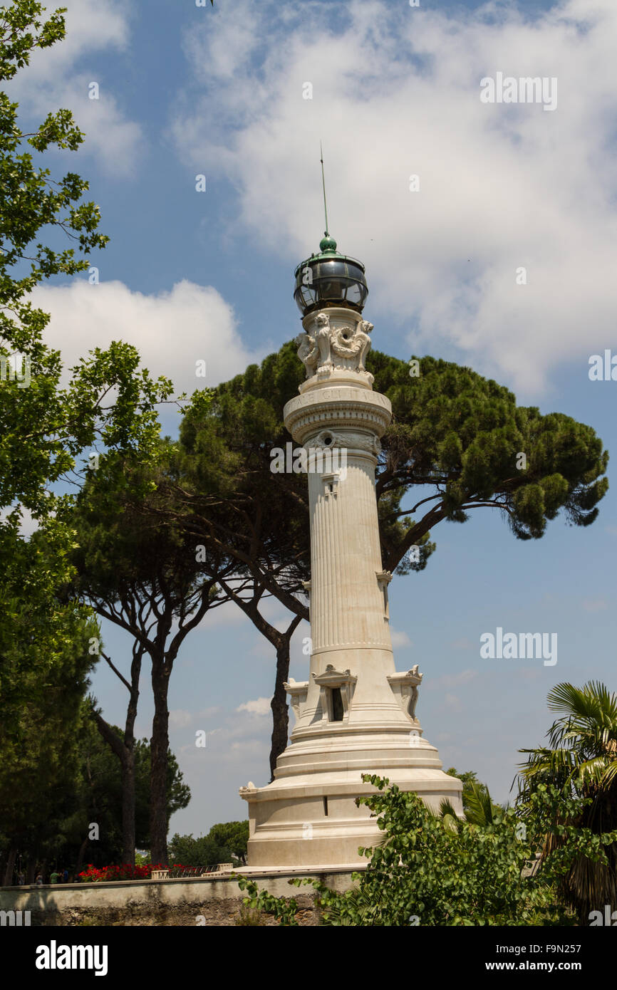 small lighthouse between the trees in Rome, Italy Stock Photo - Alamy