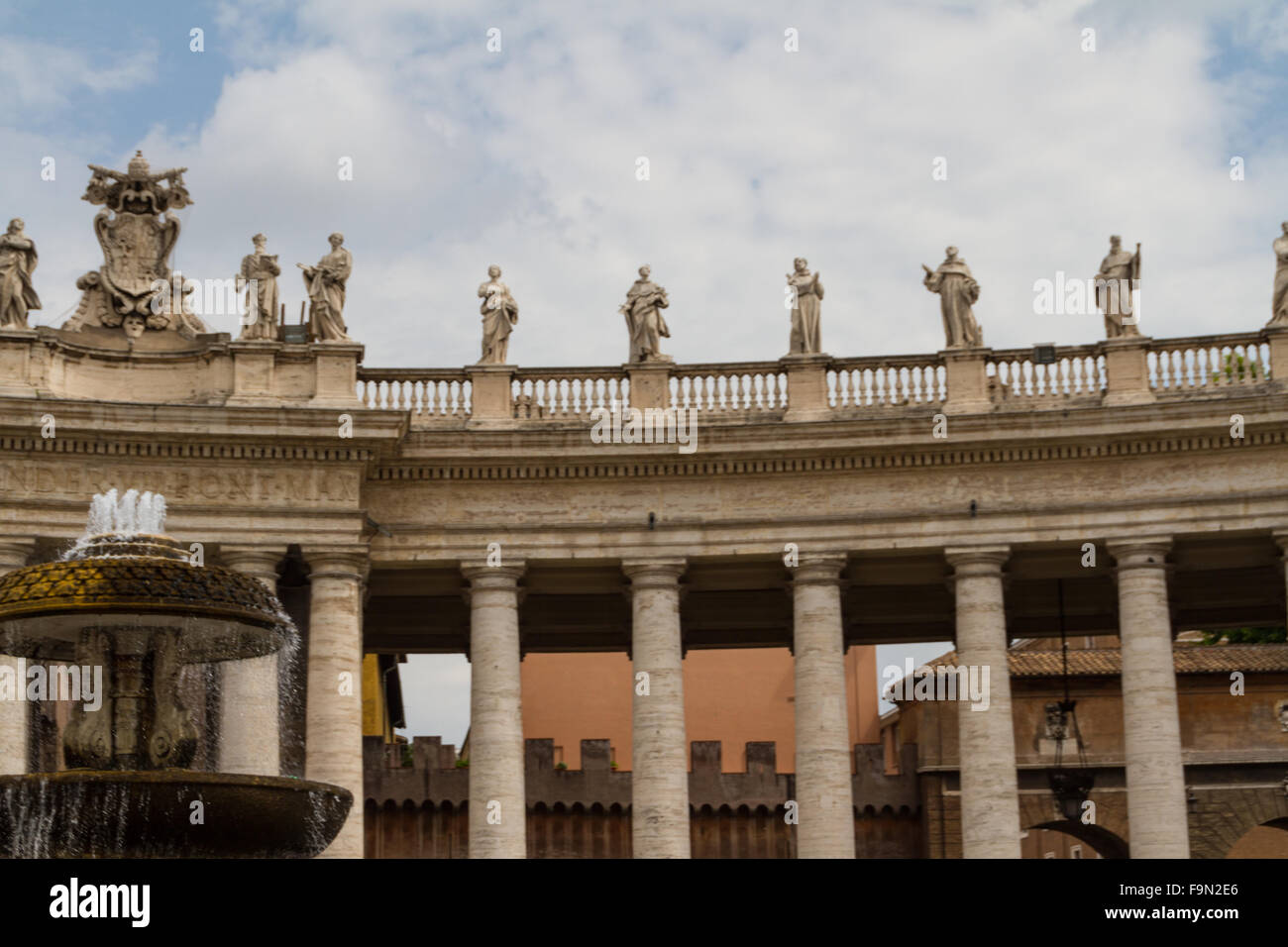 Buildings in Vatican, the Holy See within Rome, Italy. Part of Saint ...