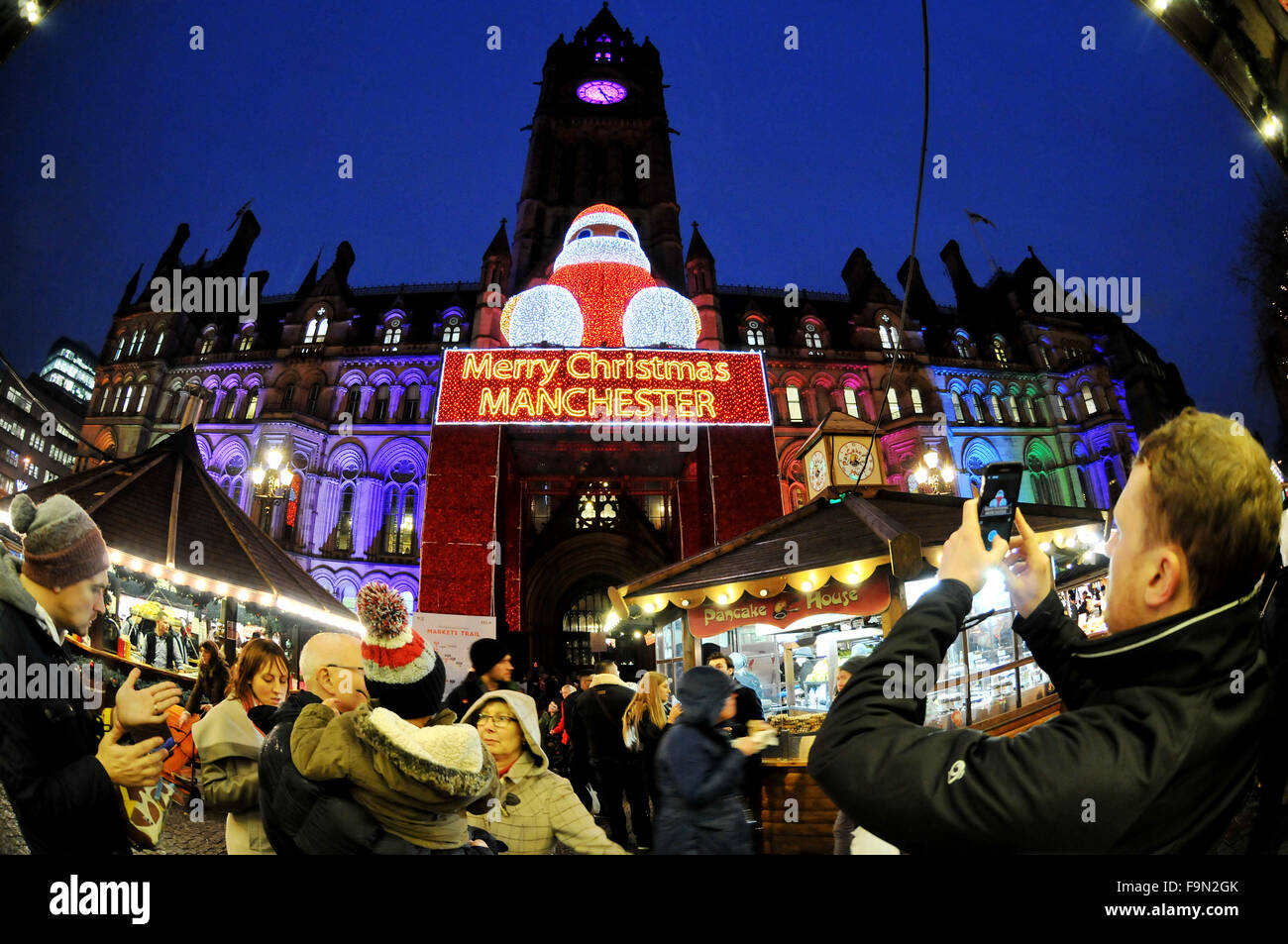Manchester Christmas Market, Albert Square, Manchester. Picture by Paul ...