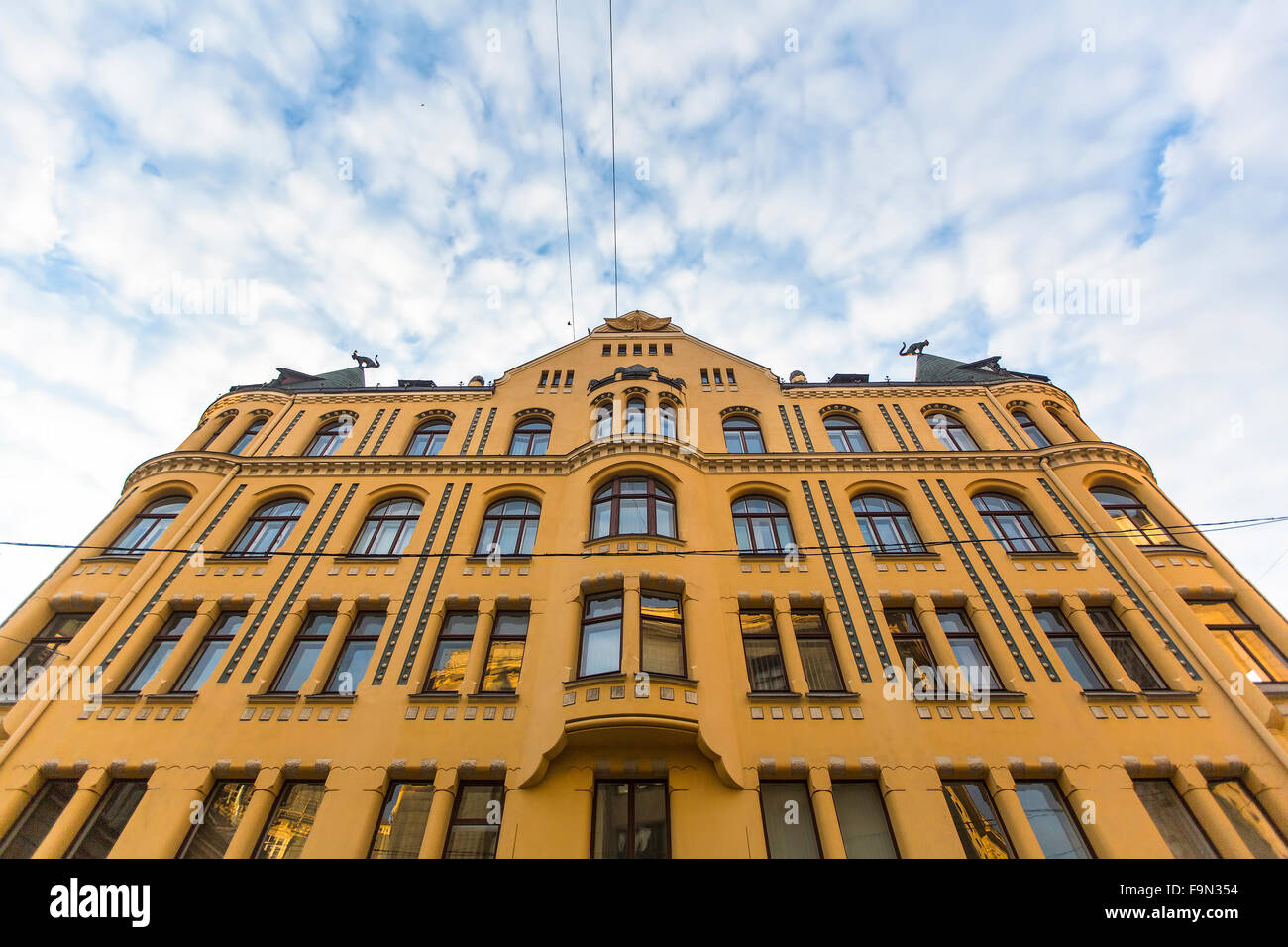 One of the buildings in the Old area of Riga, Latvia Stock Photo - Alamy