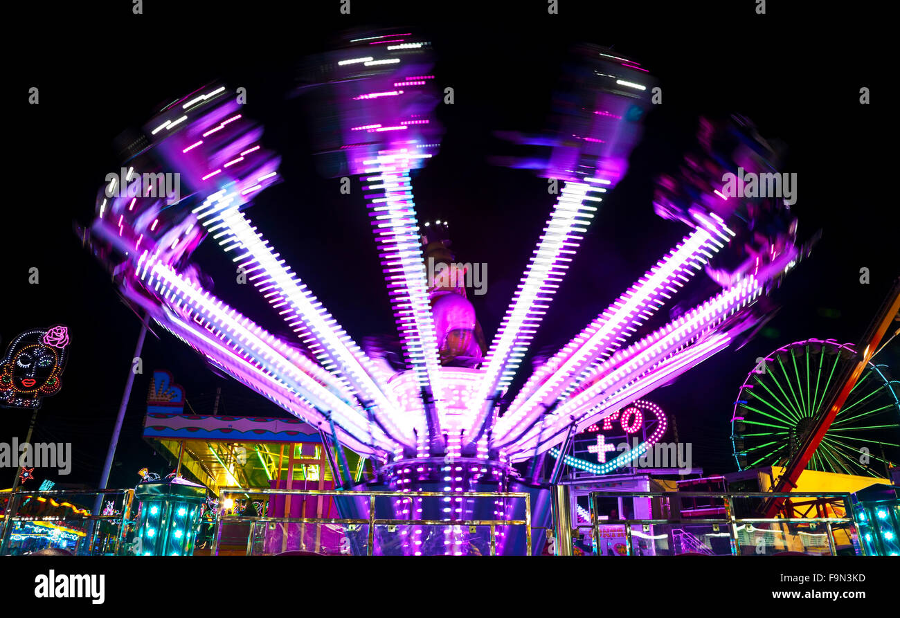 Fairground Ride during the October Feria or Festival Nerja, Costa del ...