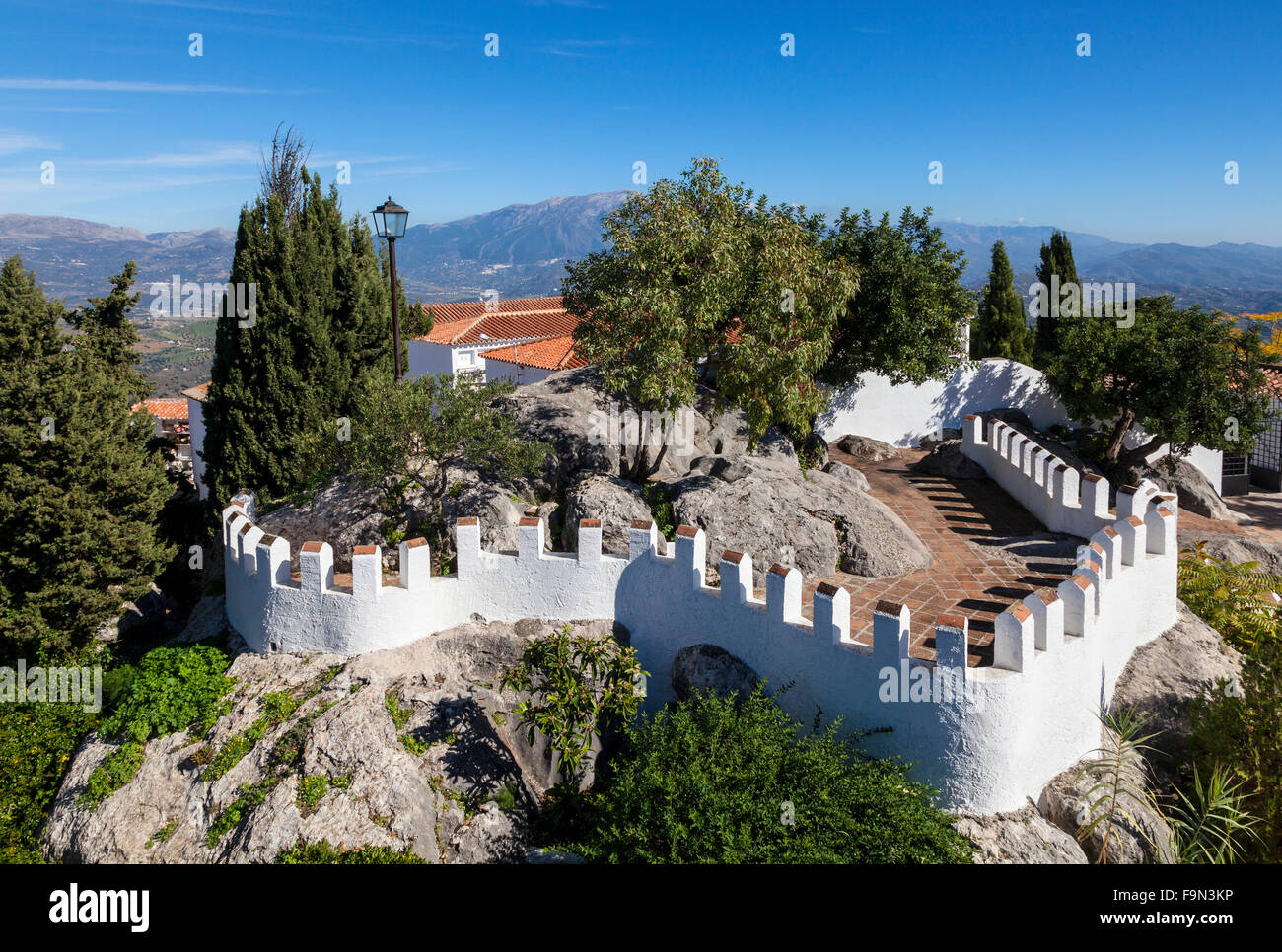 Site of a Moorish Castle on Comares Village, 739 metres above sea level ...
