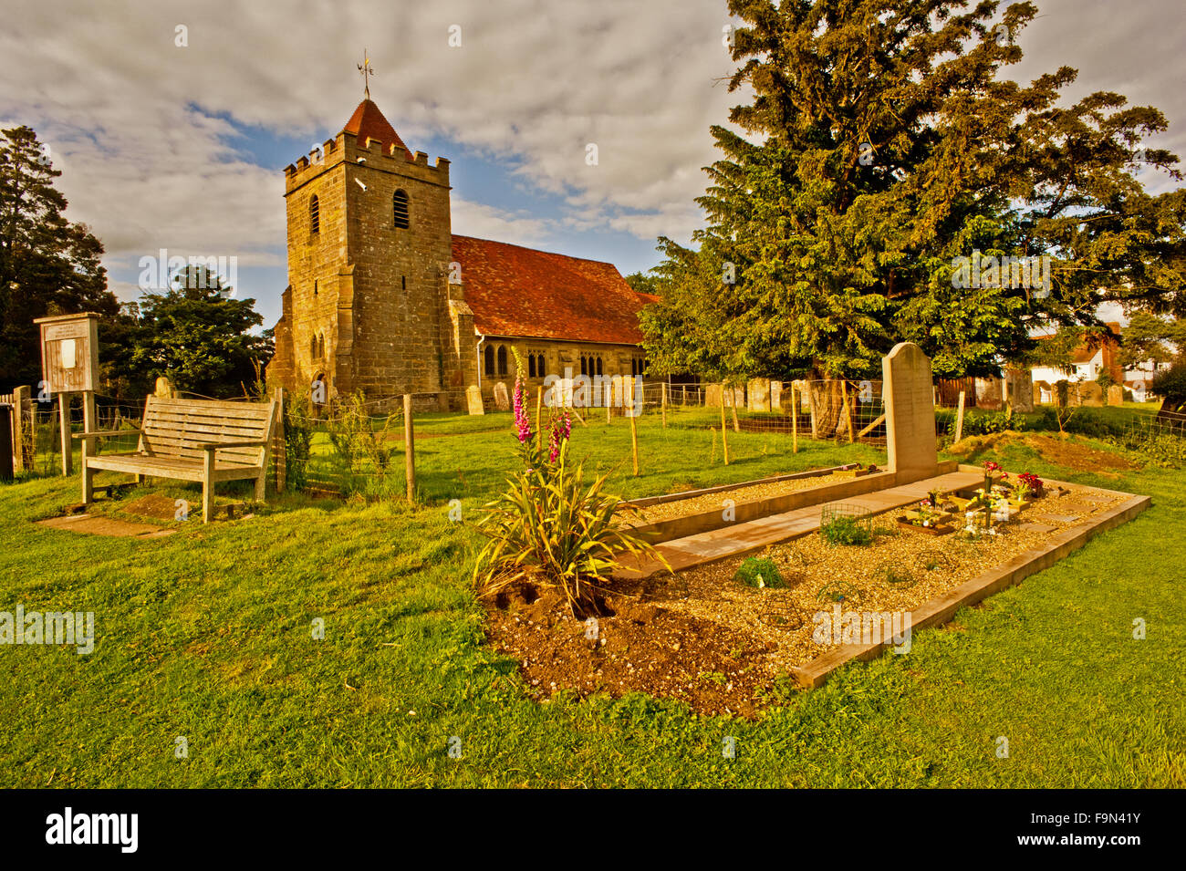 St. Thomas a Beckets Capel Church at Tudeley in Kent Stock Photo - Alamy