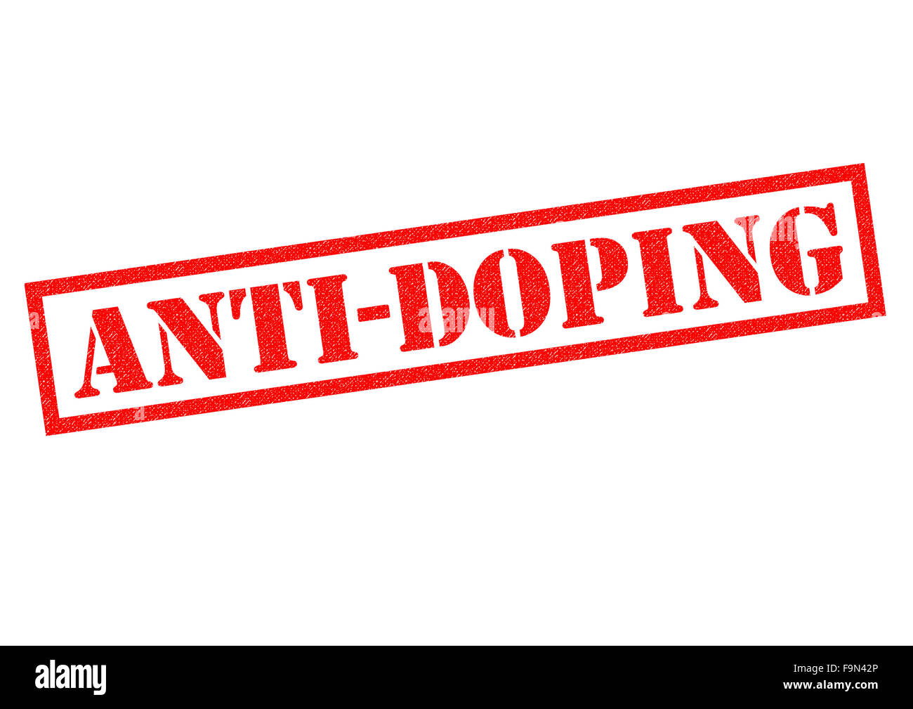 ANTI-DOPING red Rubber Stamp over a white background Stock Photo - Alamy