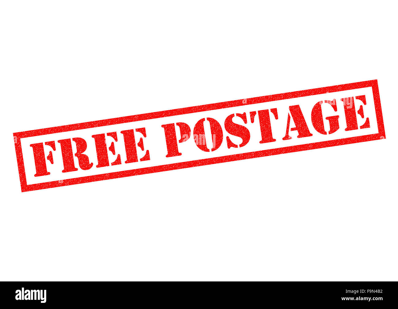 FREE POSTAGE red Rubber Stamp over a white background Stock Photo - Alamy