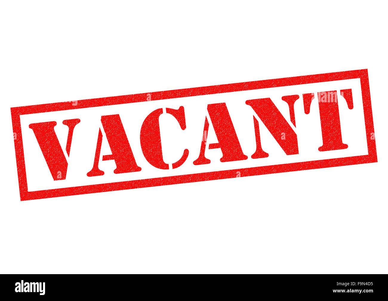 VACANT red Rubber Stamp over a white background Stock Photo - Alamy