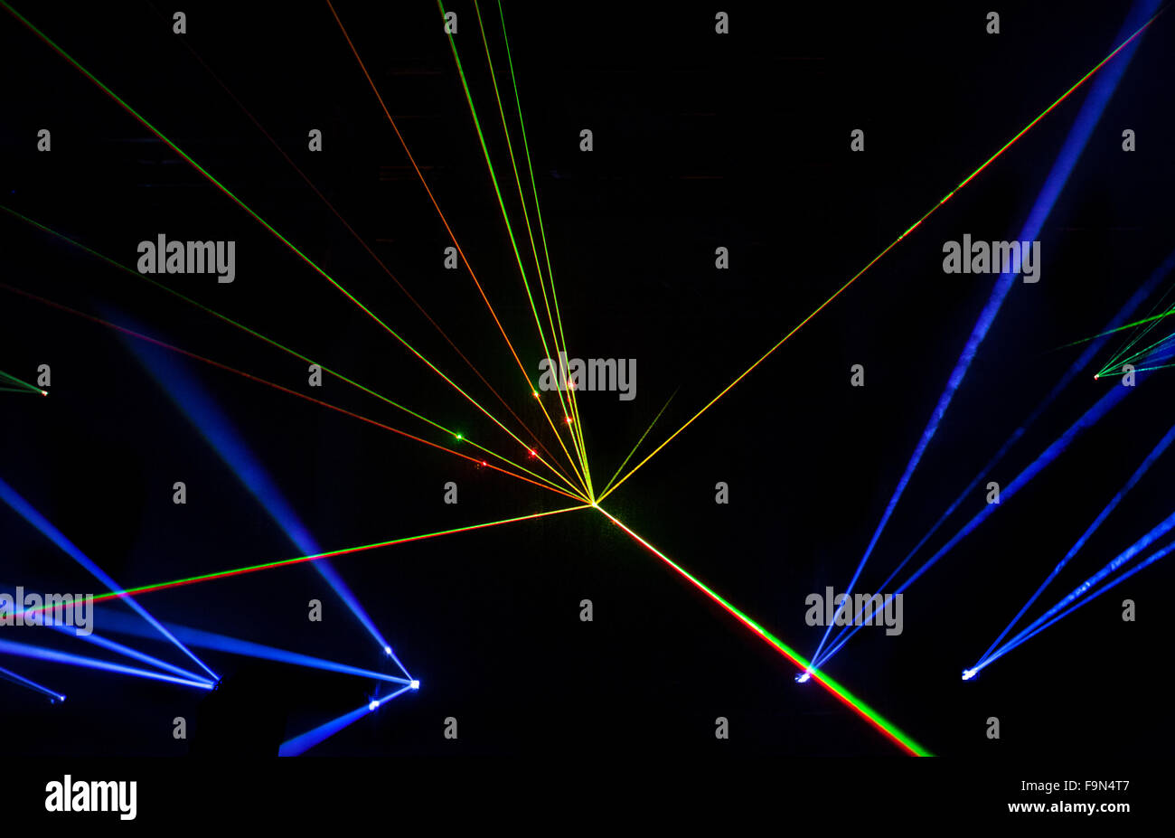 Colorful Laser effect over a plain black background Stock Photo - Alamy