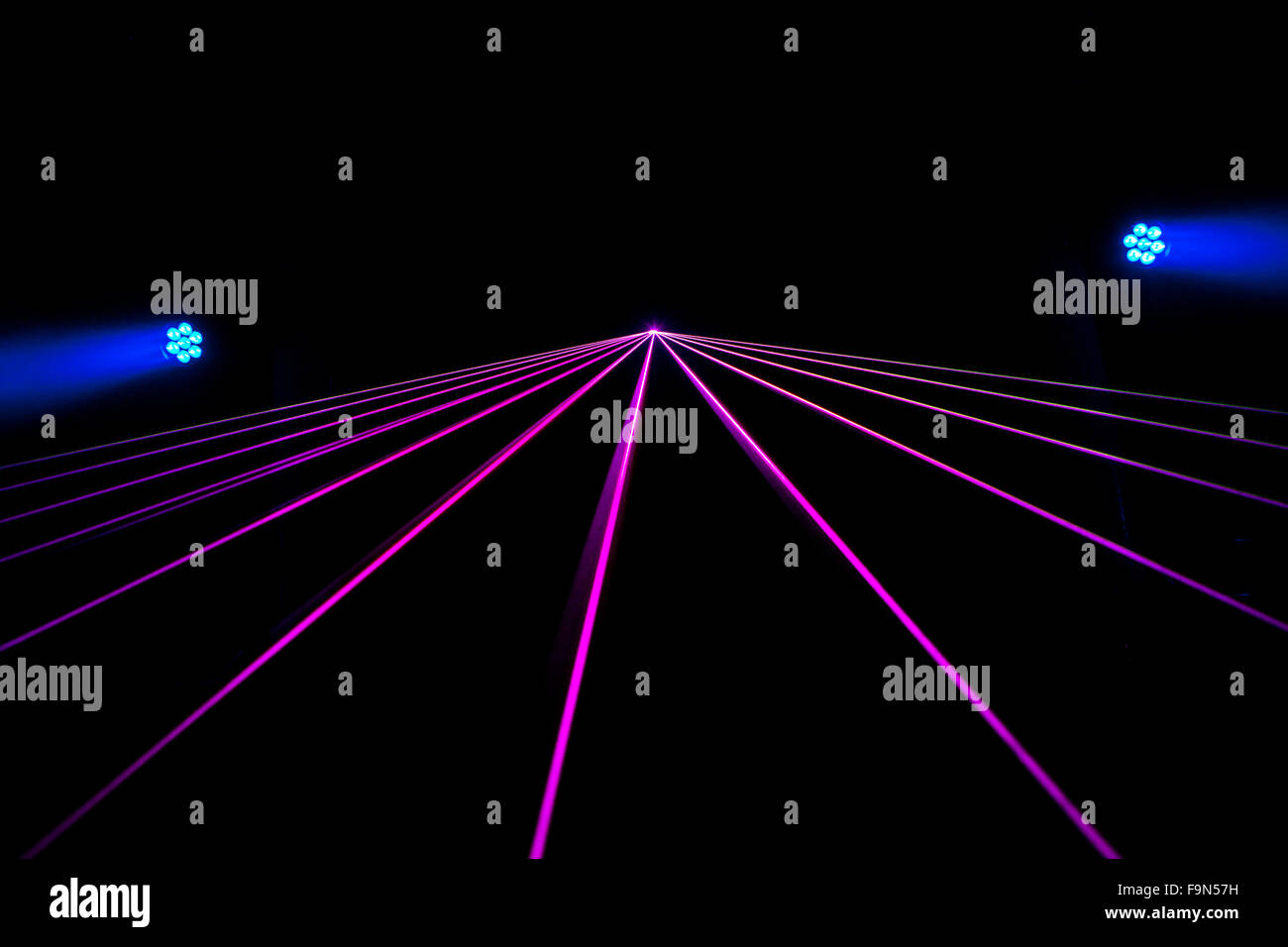 Colorful Laser effect over a plain black background Stock Photo - Alamy