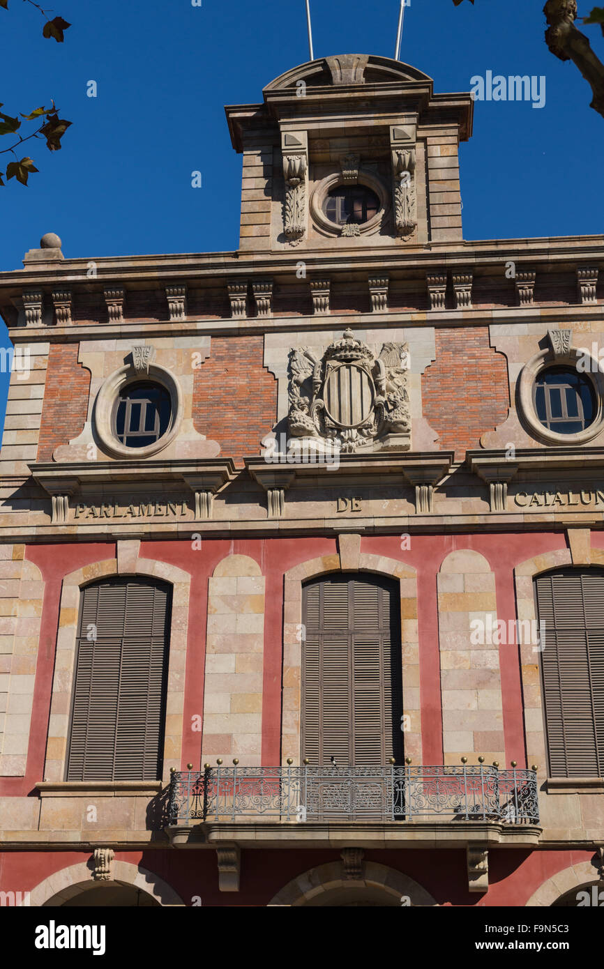Barcelona - Parliament of autonomous Catalonia. Architecture landmark ...