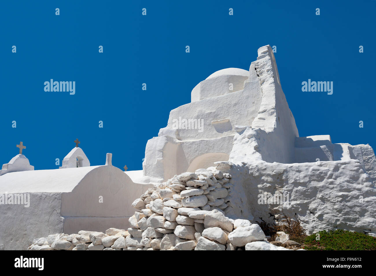 Church at Chora, Mykonos Stock Photo - Alamy