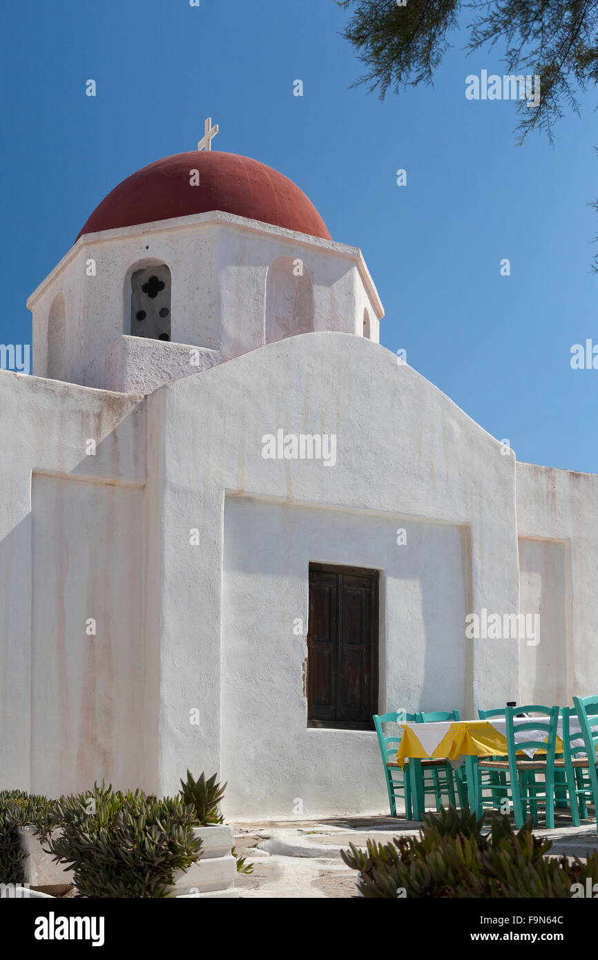 Church at Chora, Mykonos Stock Photo - Alamy