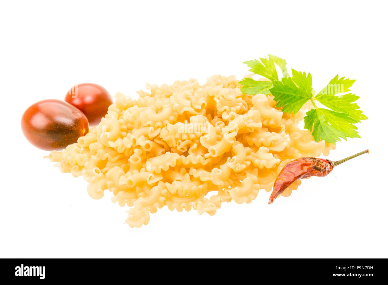 Italian pasta - raw macaroni Stock Photo - Alamy