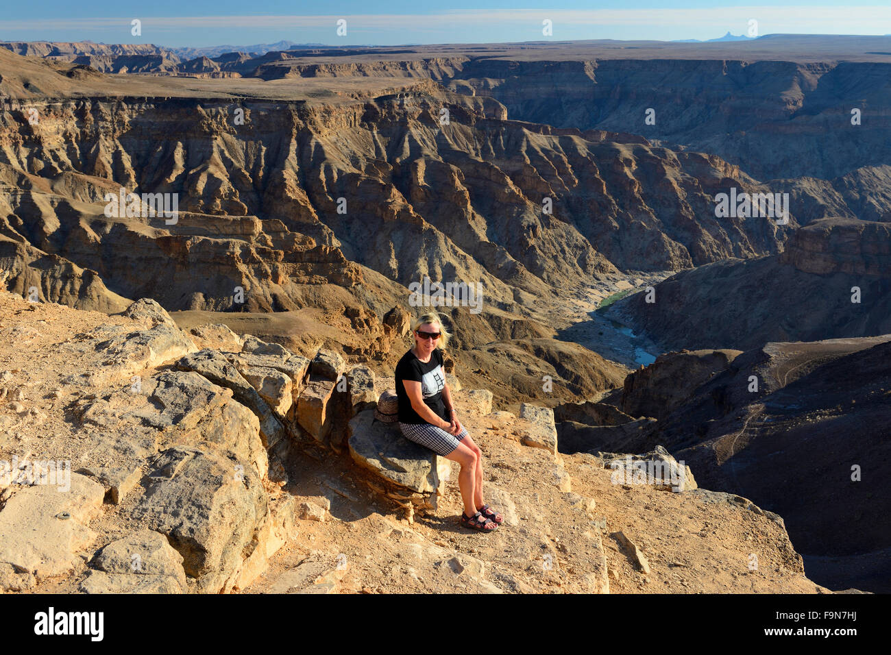 Fish River Canyon from viewpoint, Karas District, Namibia Stock Photo ...